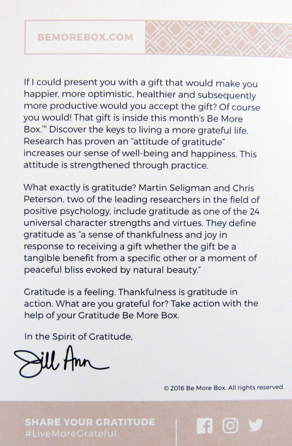 Be More Box January 2017 Subscription Box Review - Hello Subscription