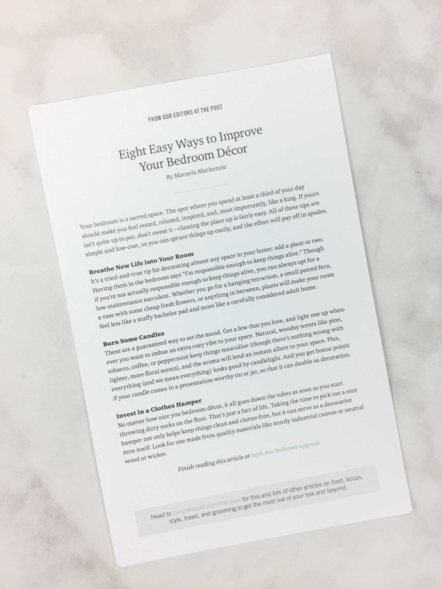 Bespoke Post GLOW Box Review & Coupon - January 2017 - Hello Subscription