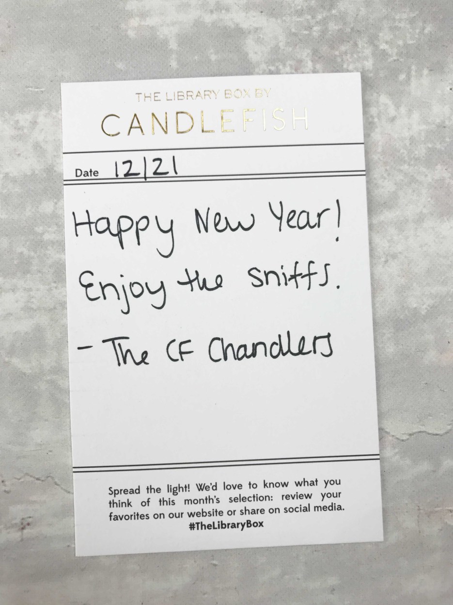 The Library Box by Candlefish January 2017 Subscription Box Review ...