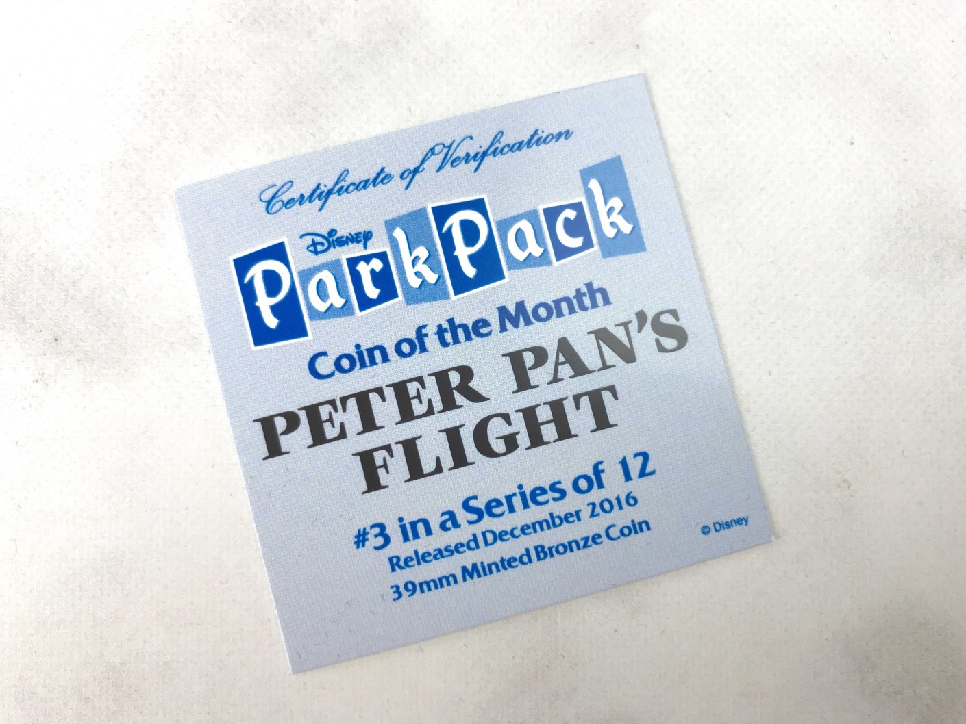 Disney Park Pack Coin Edition January 2017 Subscription Box Review ...