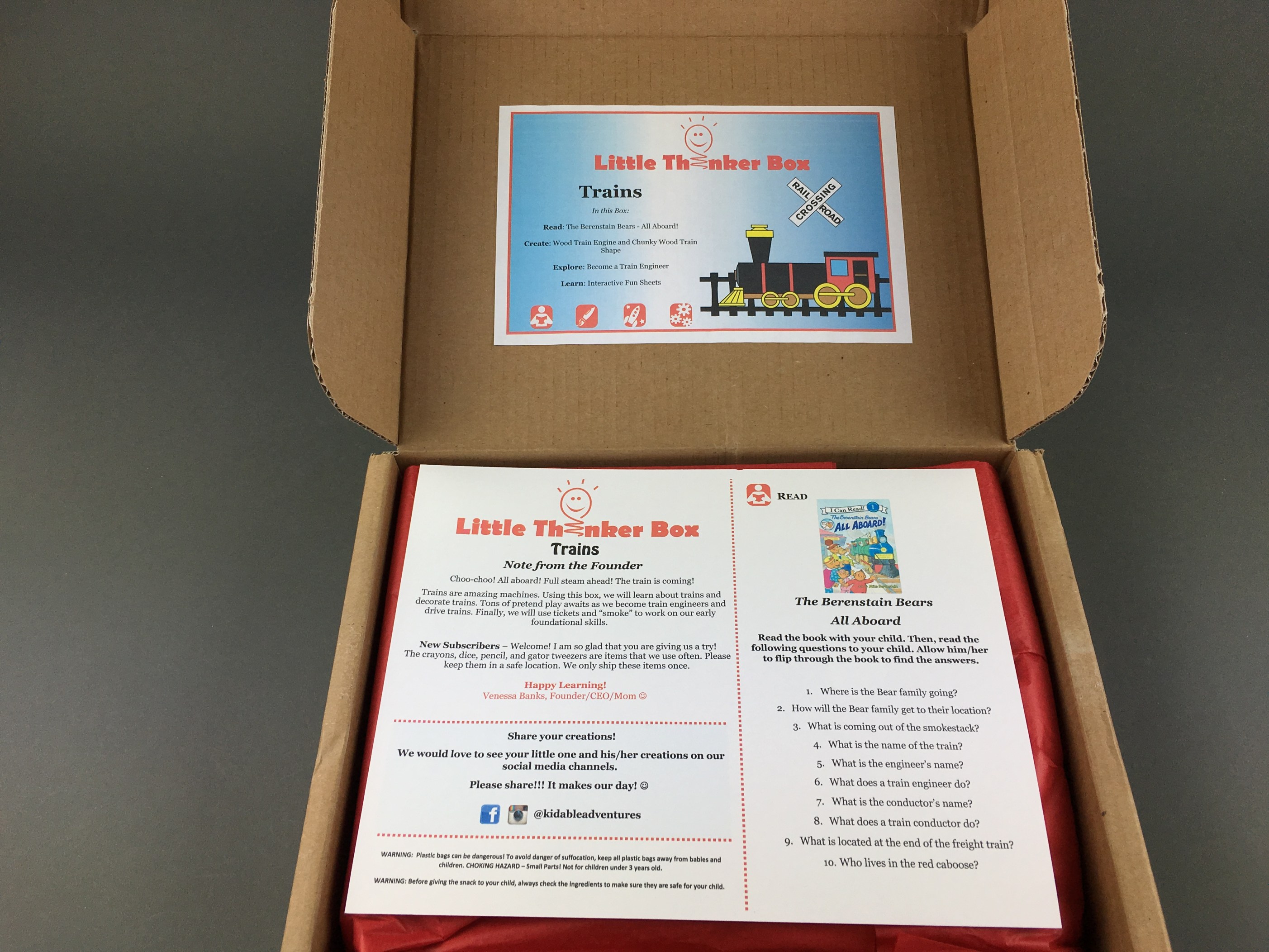 December 2016 Little Thinker Box Subscription Box Review - Hello ...