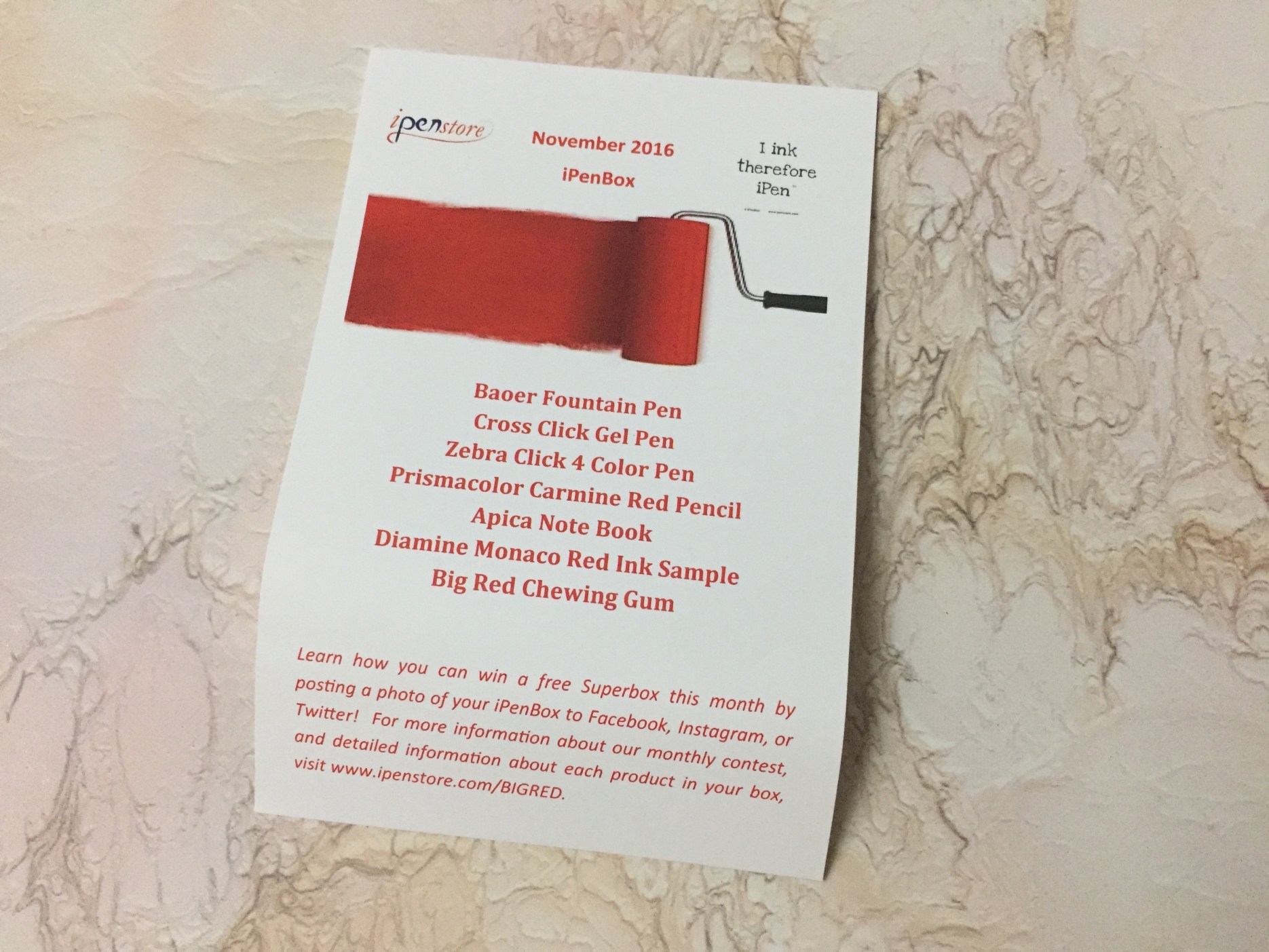 The iPen Box November 2016 Subscription Box Review - Hello Subscription