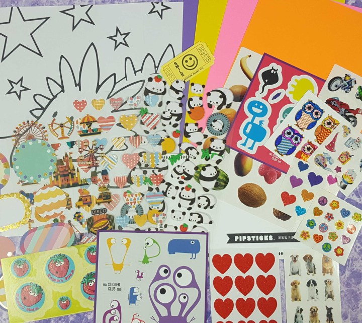 Pipsticks January 2017 Kids Club Sticker Subscription Review & Coupon ...