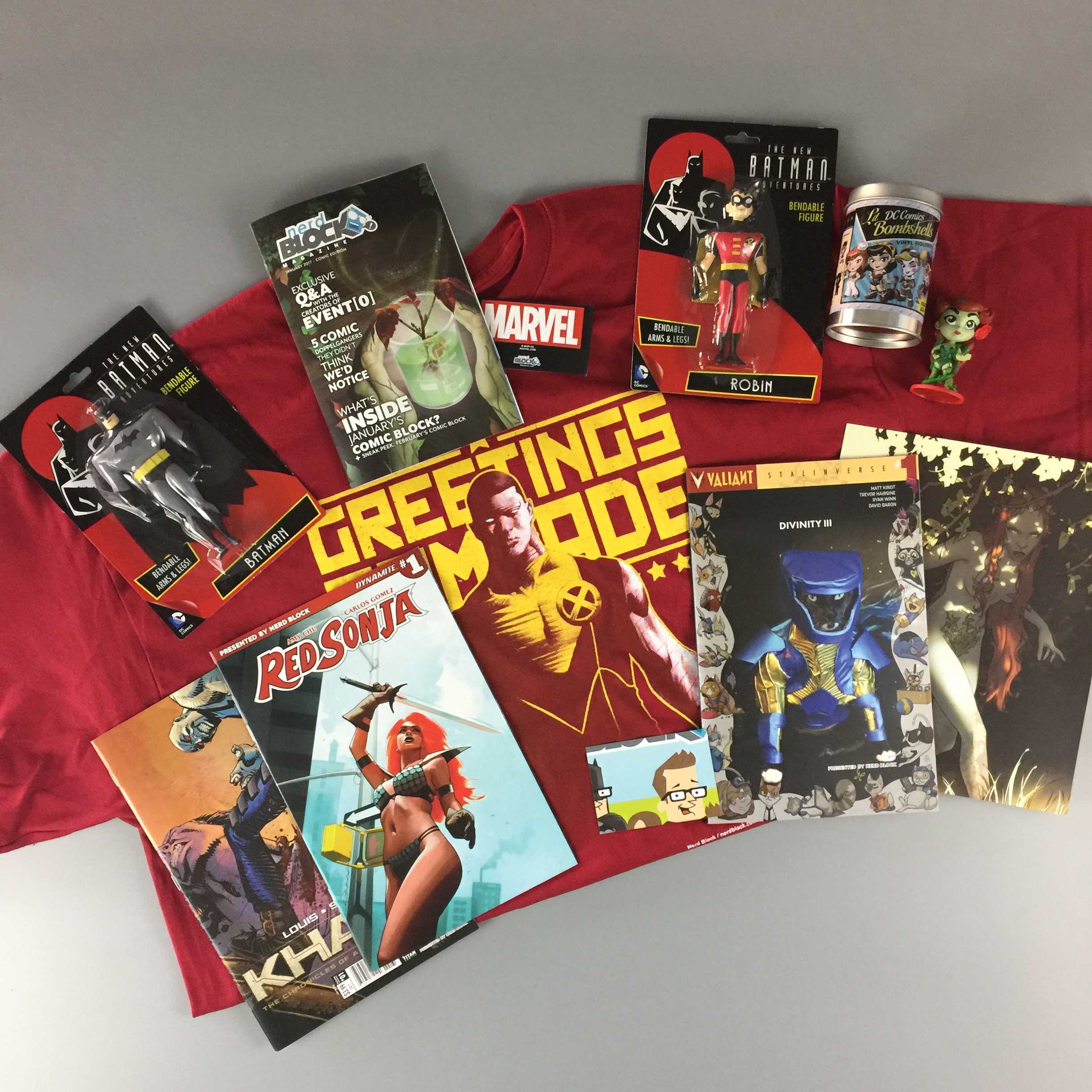 Comic Block Subscription Box Review & Coupon - January 2017 - Hello ...