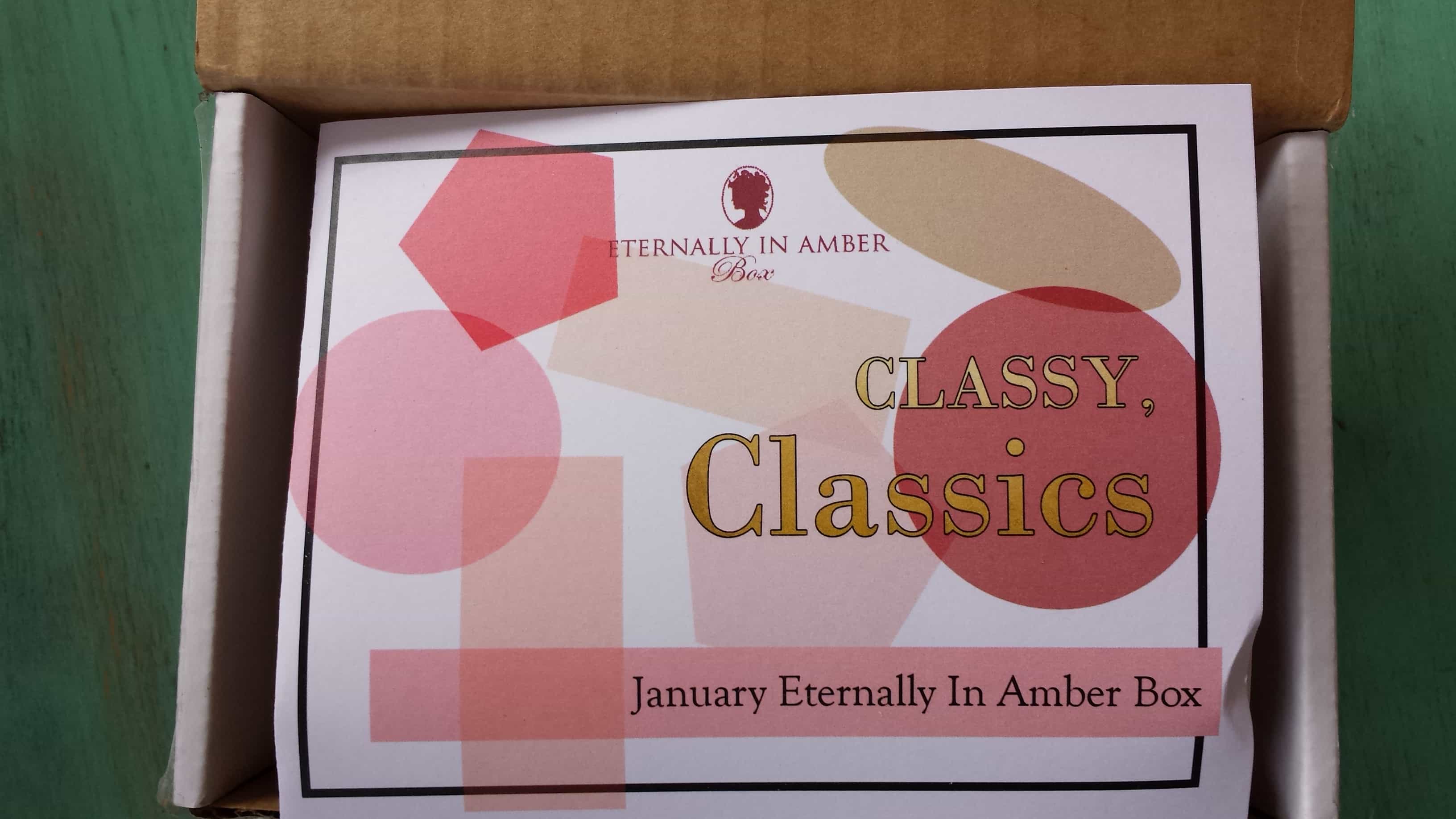 Eternally in Amber Subscription Box Review & Coupon - January 2017 ...