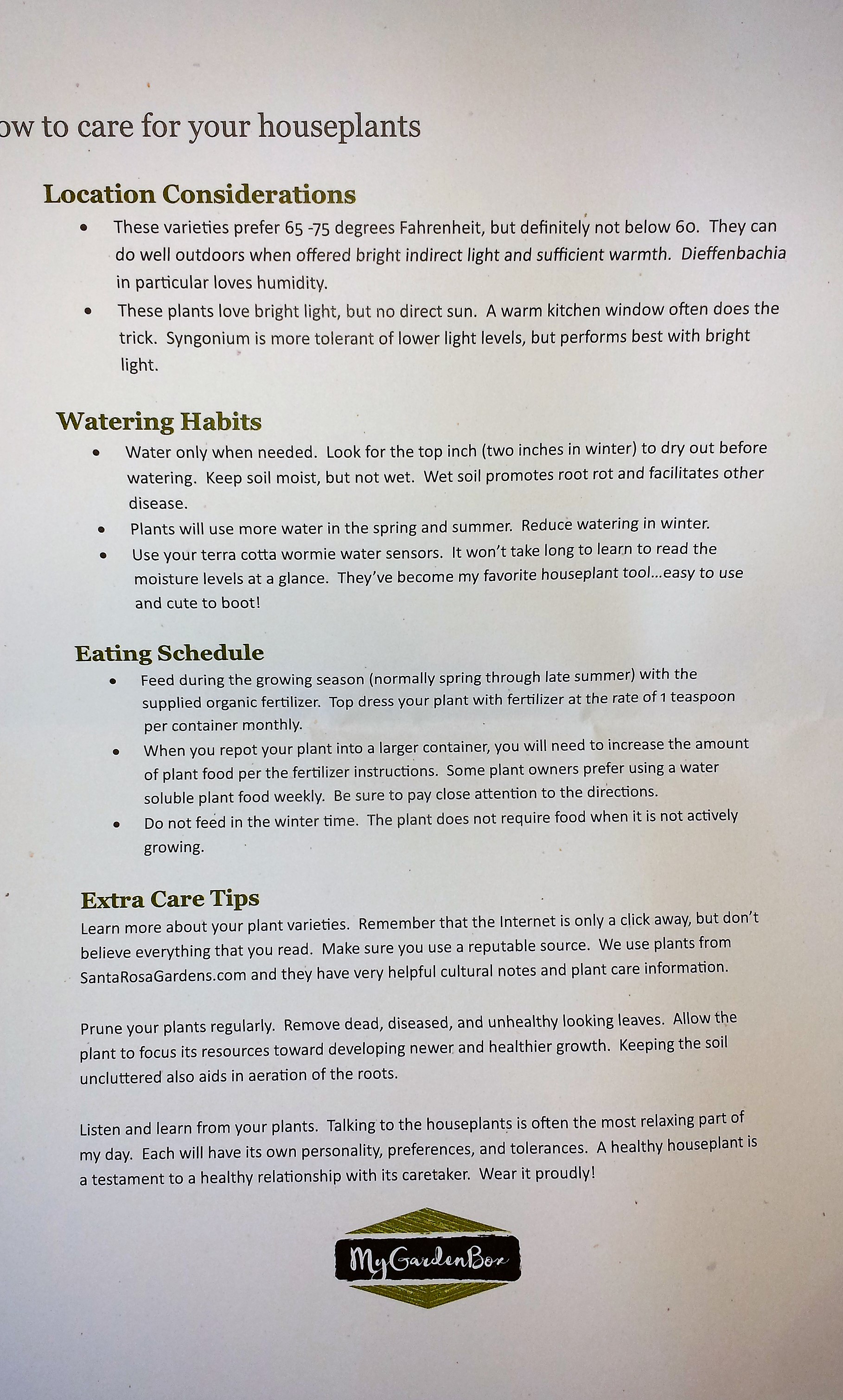 My Garden Box Subscription Review - January 2017 - Hello Subscription