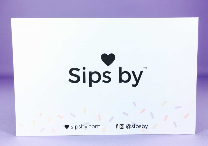 Sips By February 2017 Subscription Box Review - Hello Subscription