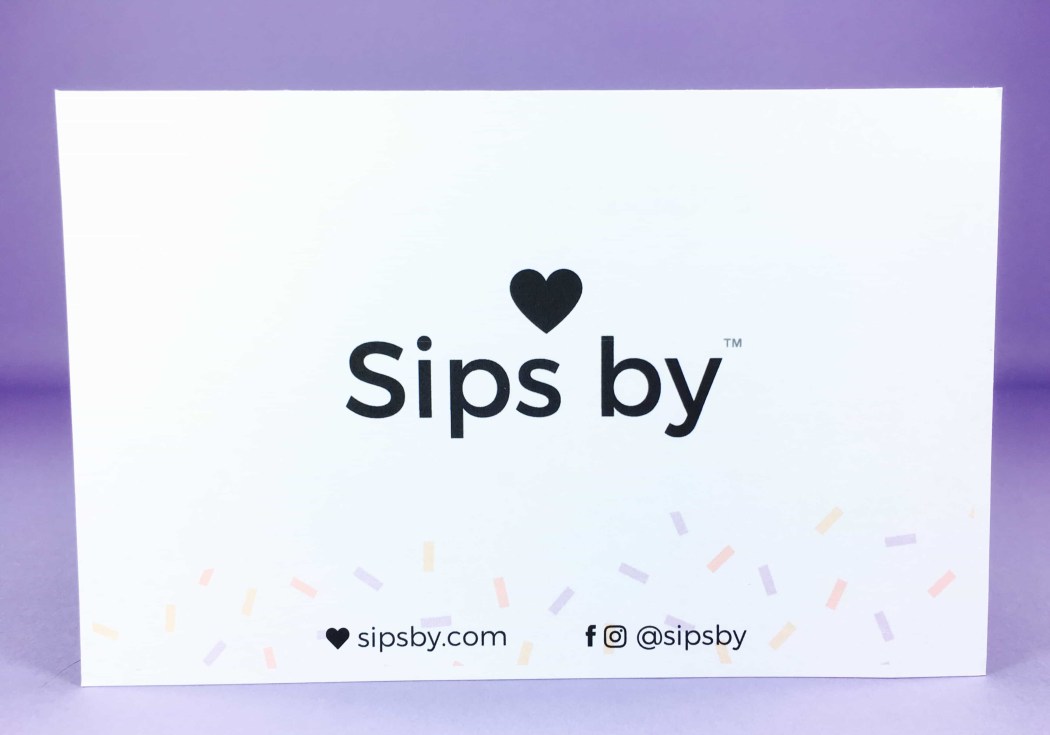Sips By February 2017 Subscription Box Review - Hello Subscription