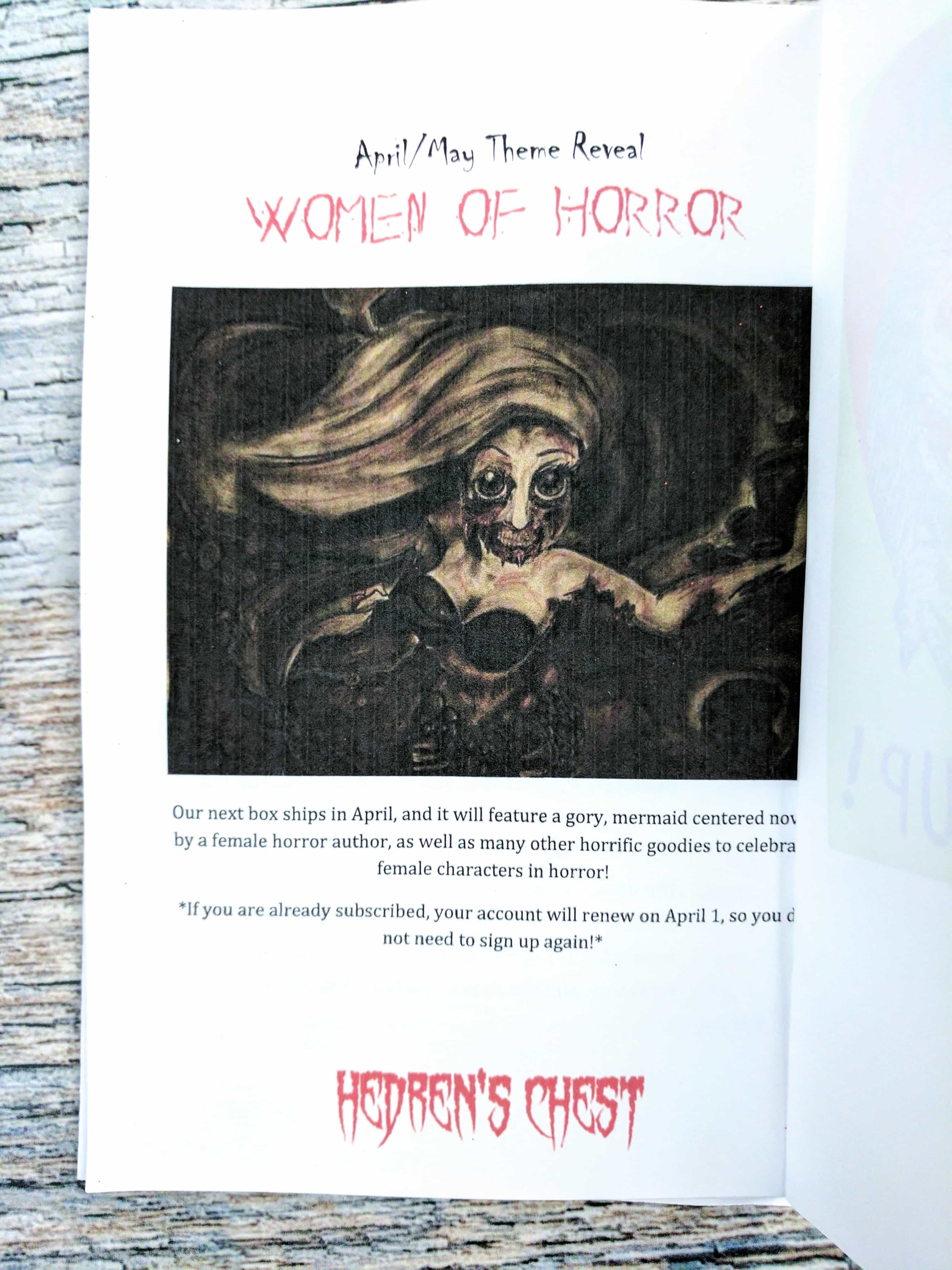 Hedren's Chest Subscription Box Review + Coupon - February 2017 - Hello ...