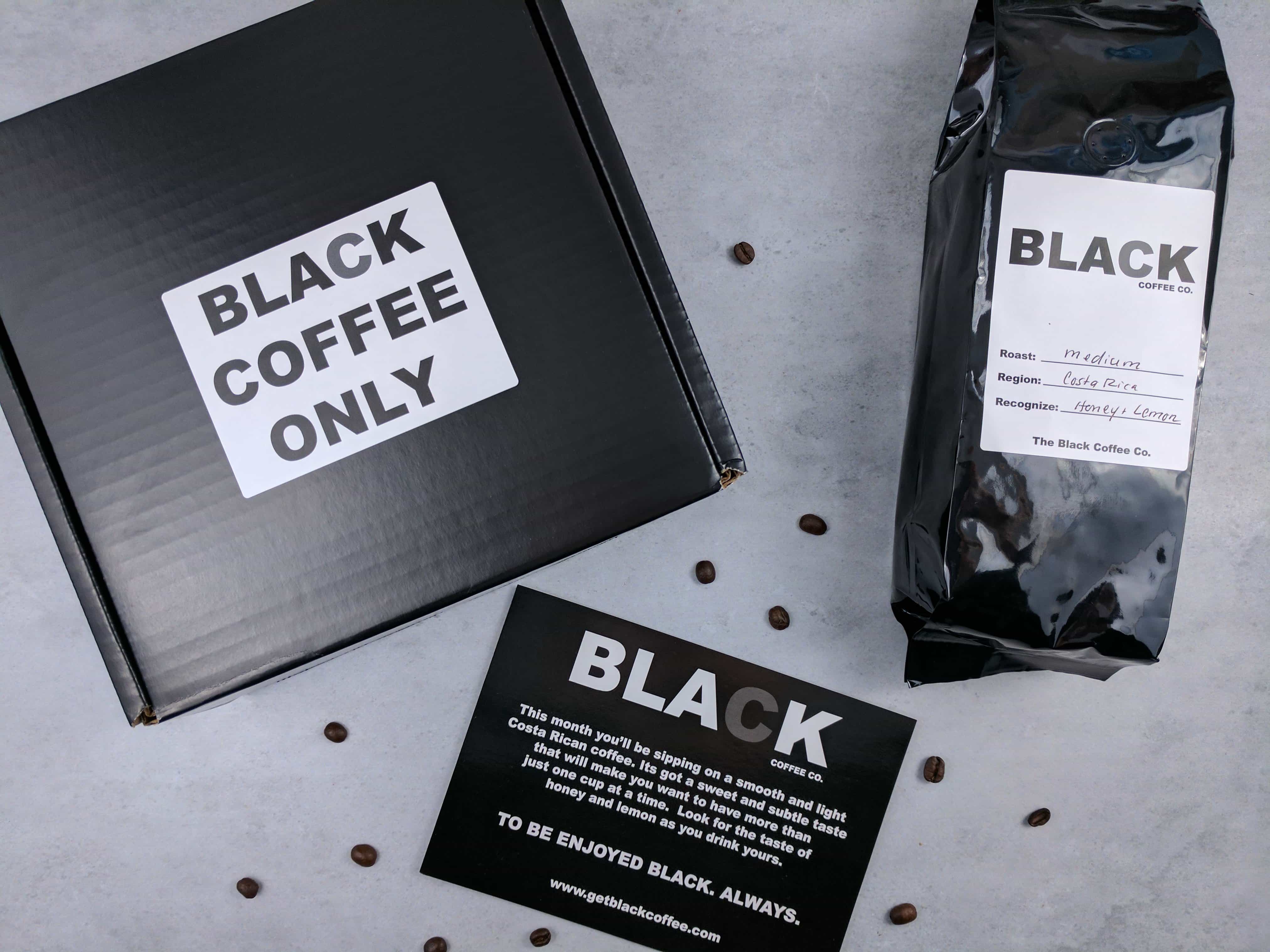 Black Coffee Only Subscription Box Review - March 2017 - hello subscription