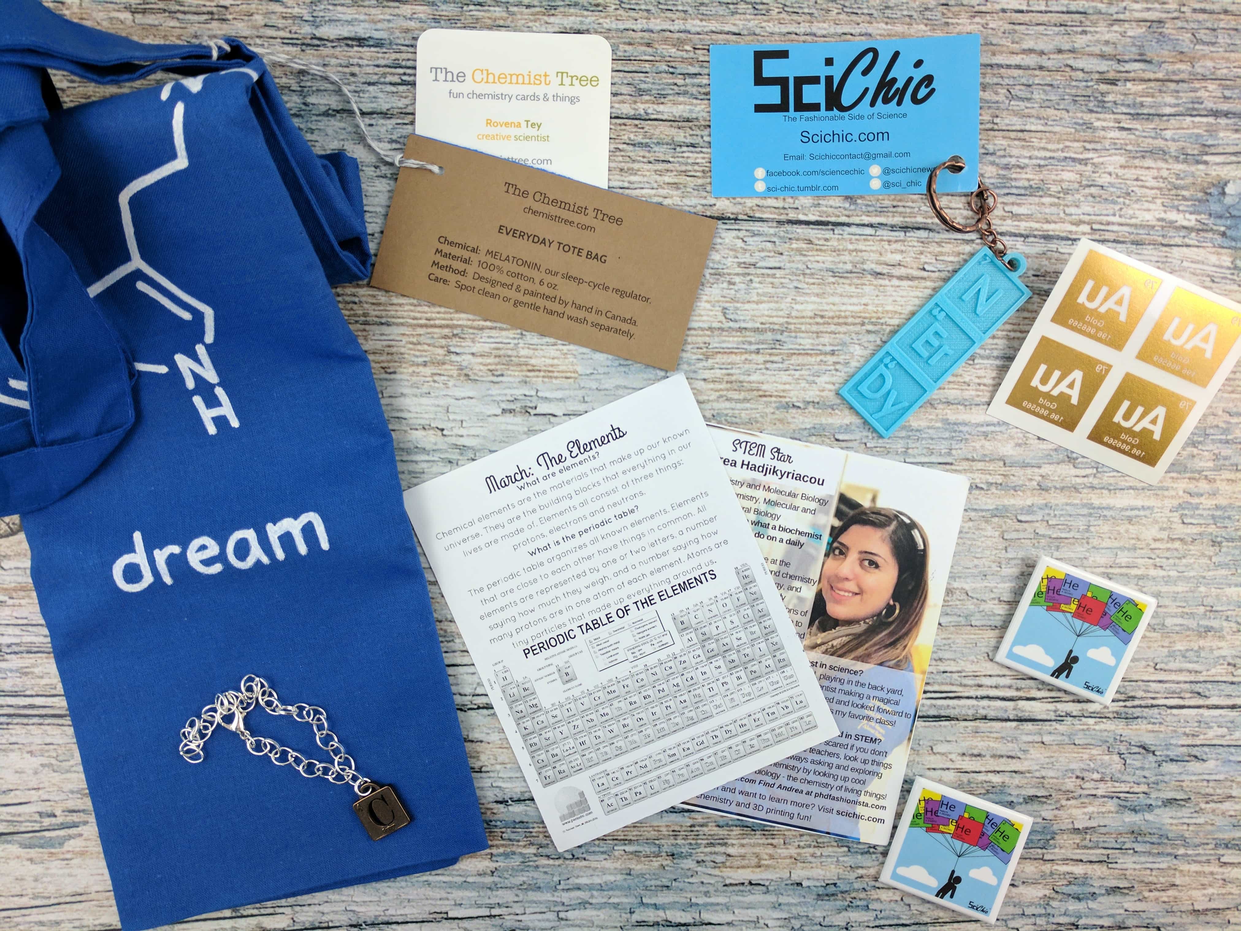 Sci Chic Monthly Subscription Box Review - March 2017 - Hello Subscription