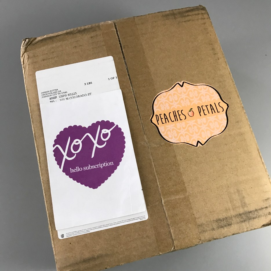 Peaches and Petals February 2017 Subscription Box Review &Coupon ...