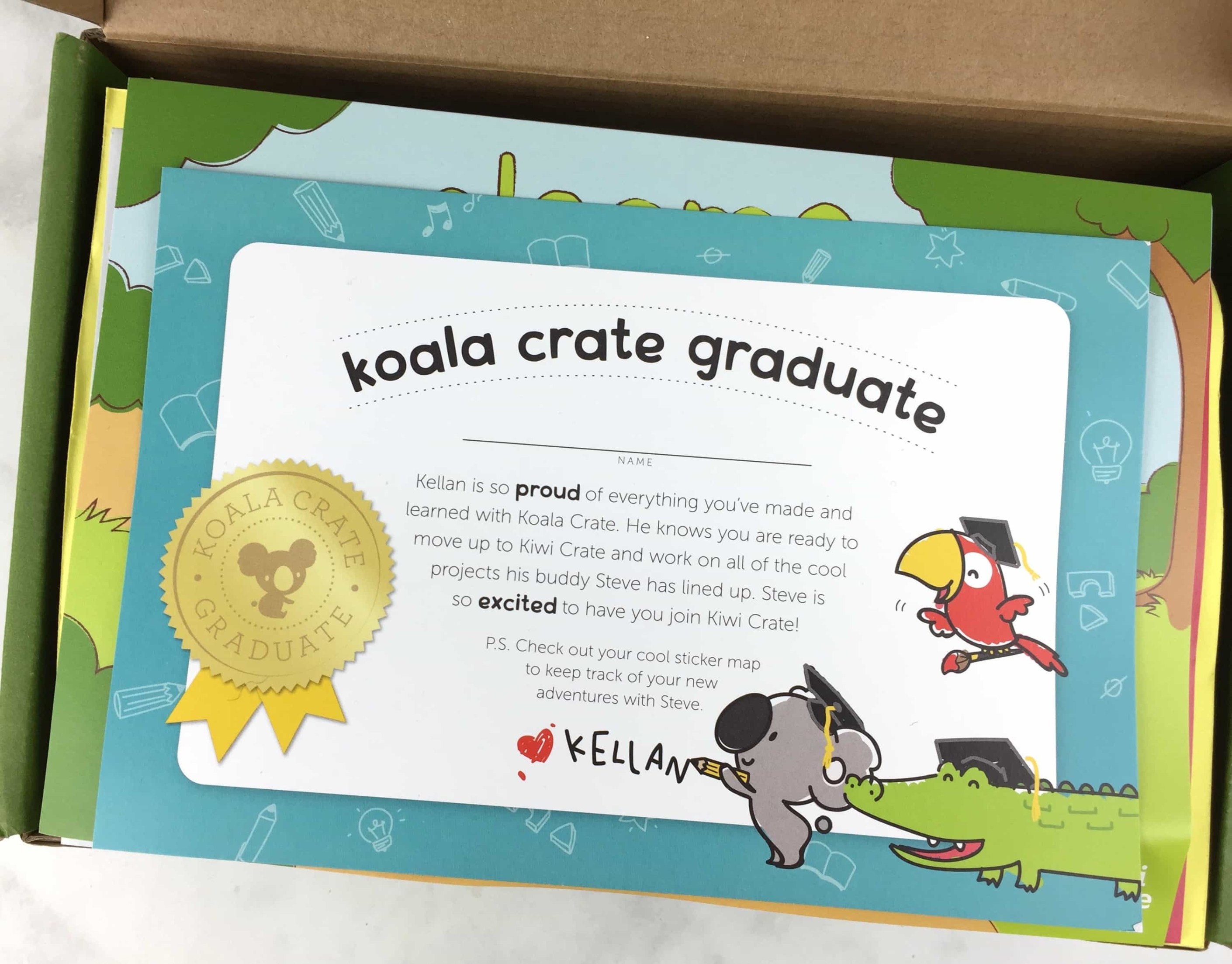 Koala Crate Graduation Box / Kiwi Crate Welcome Box Review & Coupon ...