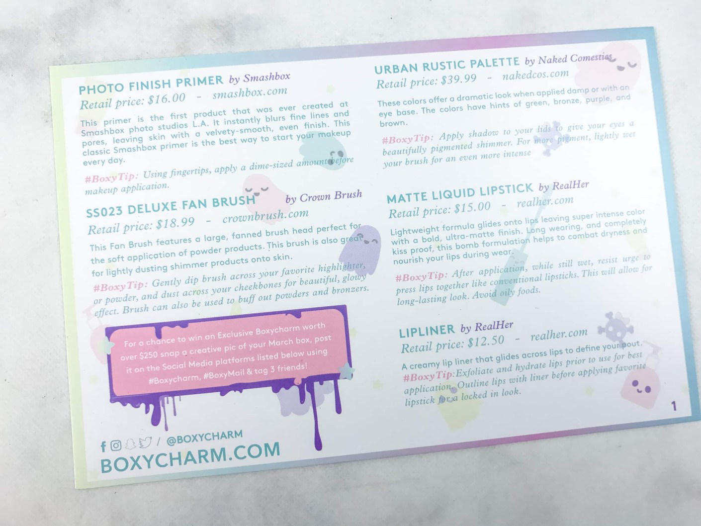 Boxycharm March 2017 Subscription Box Review - Hello Subscription
