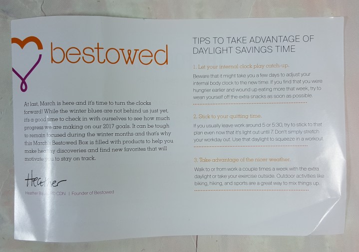 Bestowed Subscription Box Review + 50% Off Coupon - March 2017 - hello ...