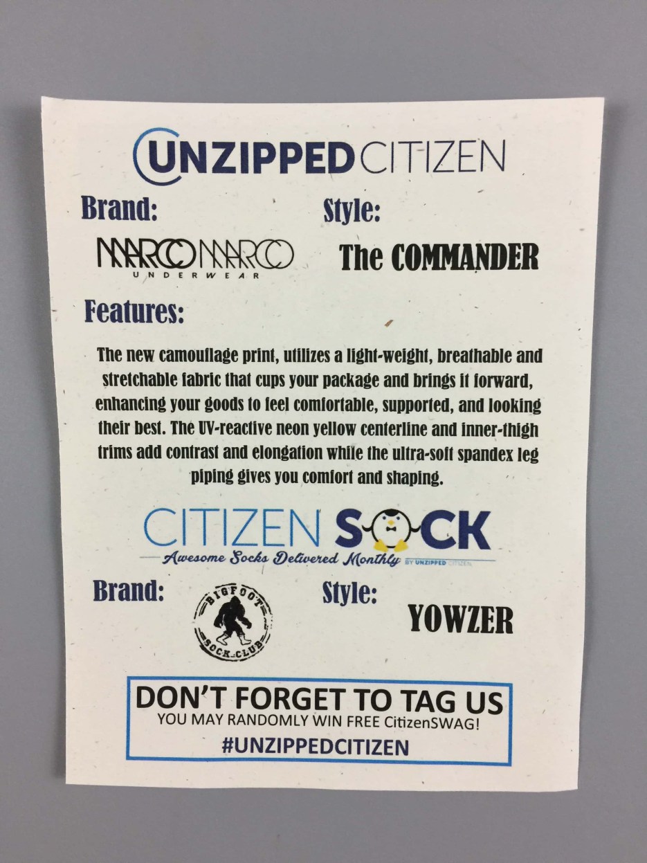 Unzipped Citizen Underwear + Sock Club Subscription Box Review + Coupon ...