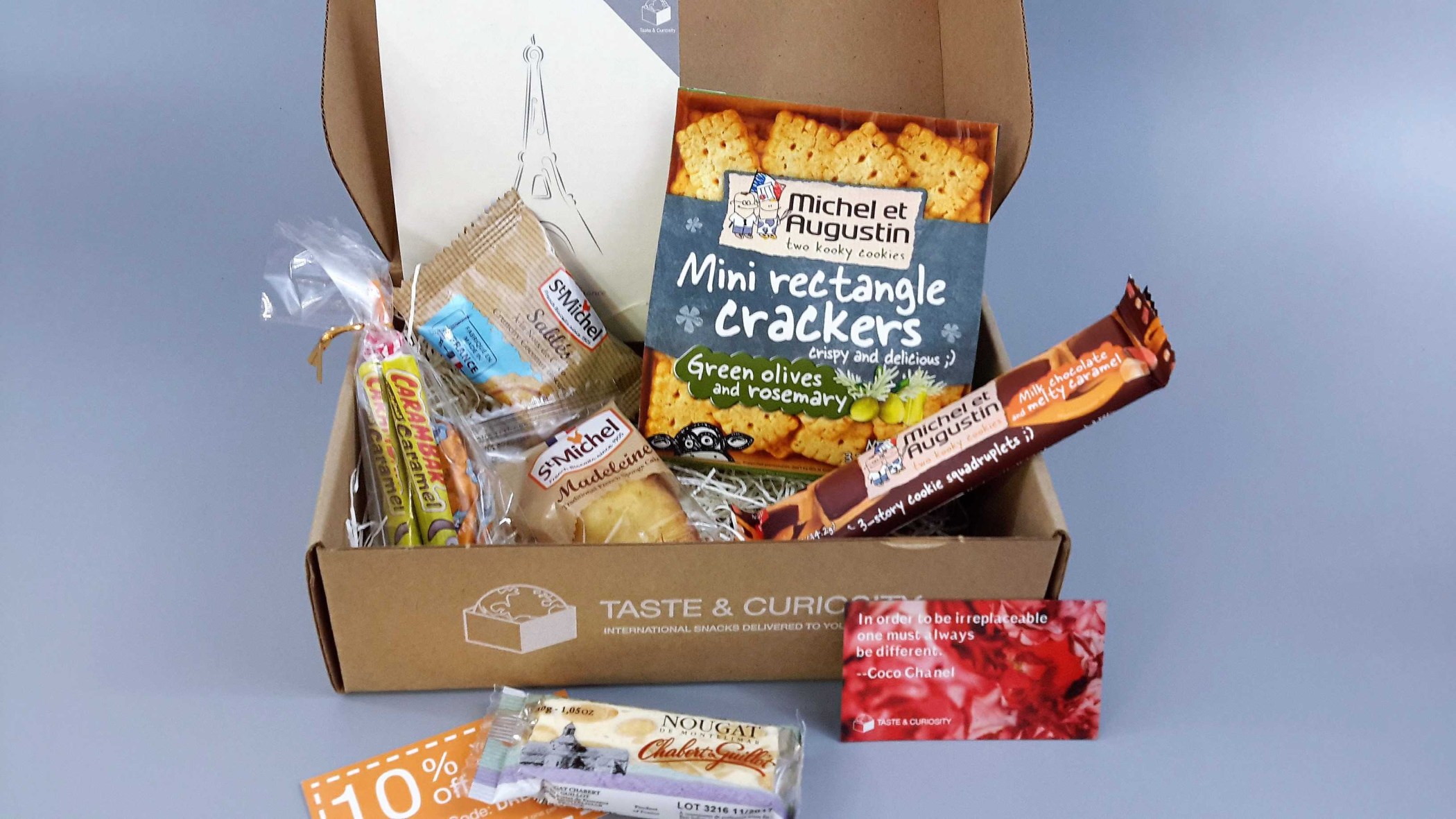 Taste & Curiosity March 2017 Subscription Box Review - France Box ...