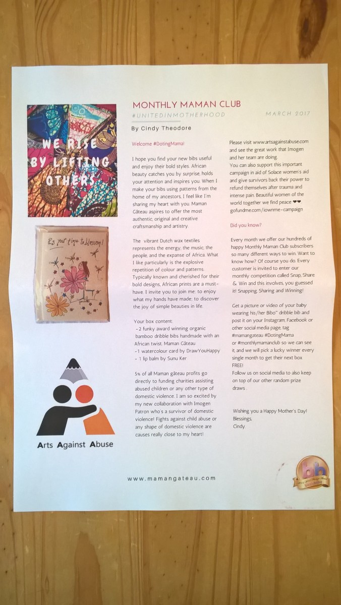 Monthly Maman Club Subscription Box Review + Coupon - March 2017 ...