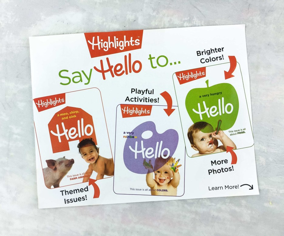 Highlights Hello May 2017 Subscription Review - Hello Subscription