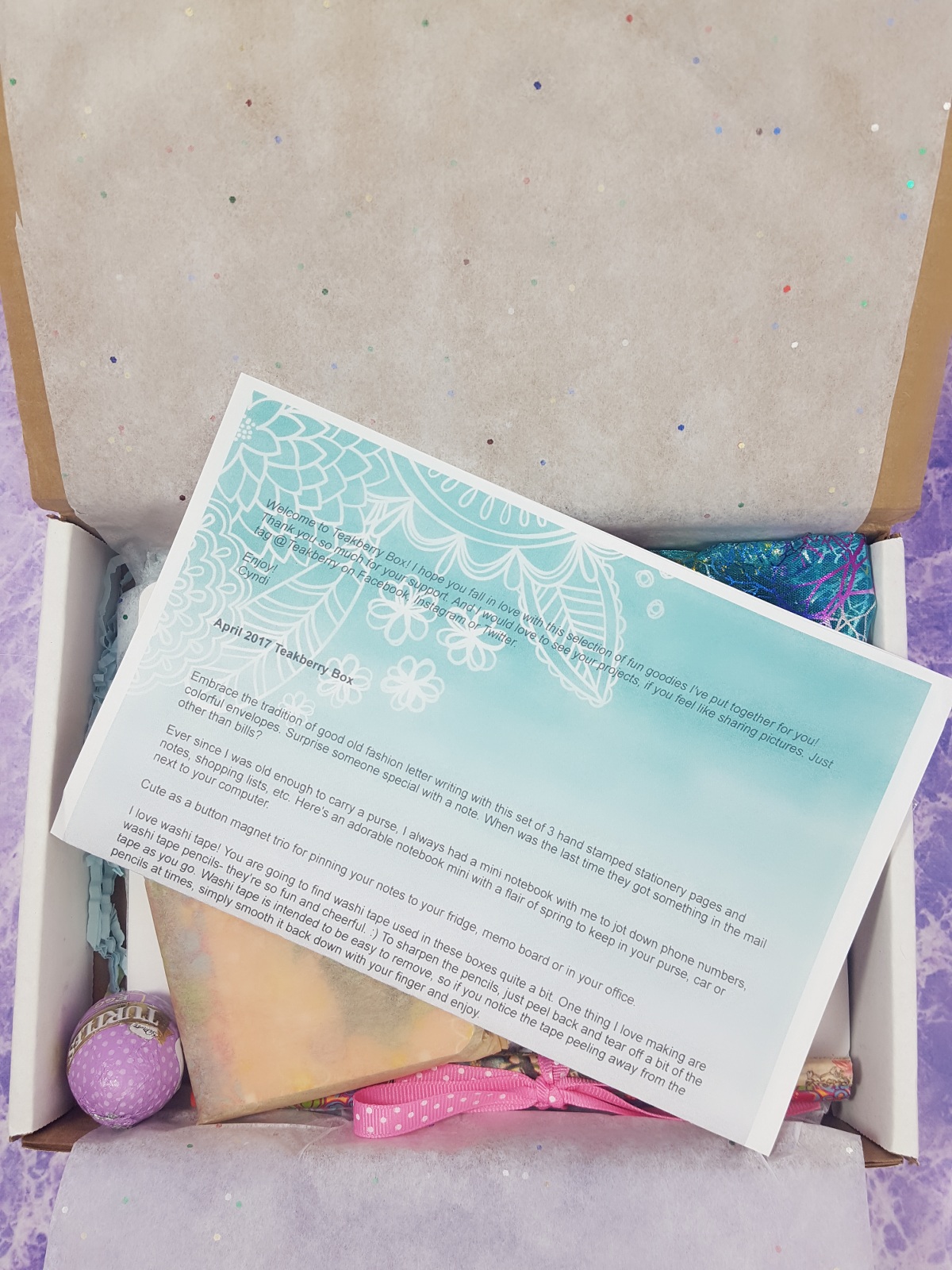 Teakberry Box April 2017 Subscription Box Review - Hello Subscription