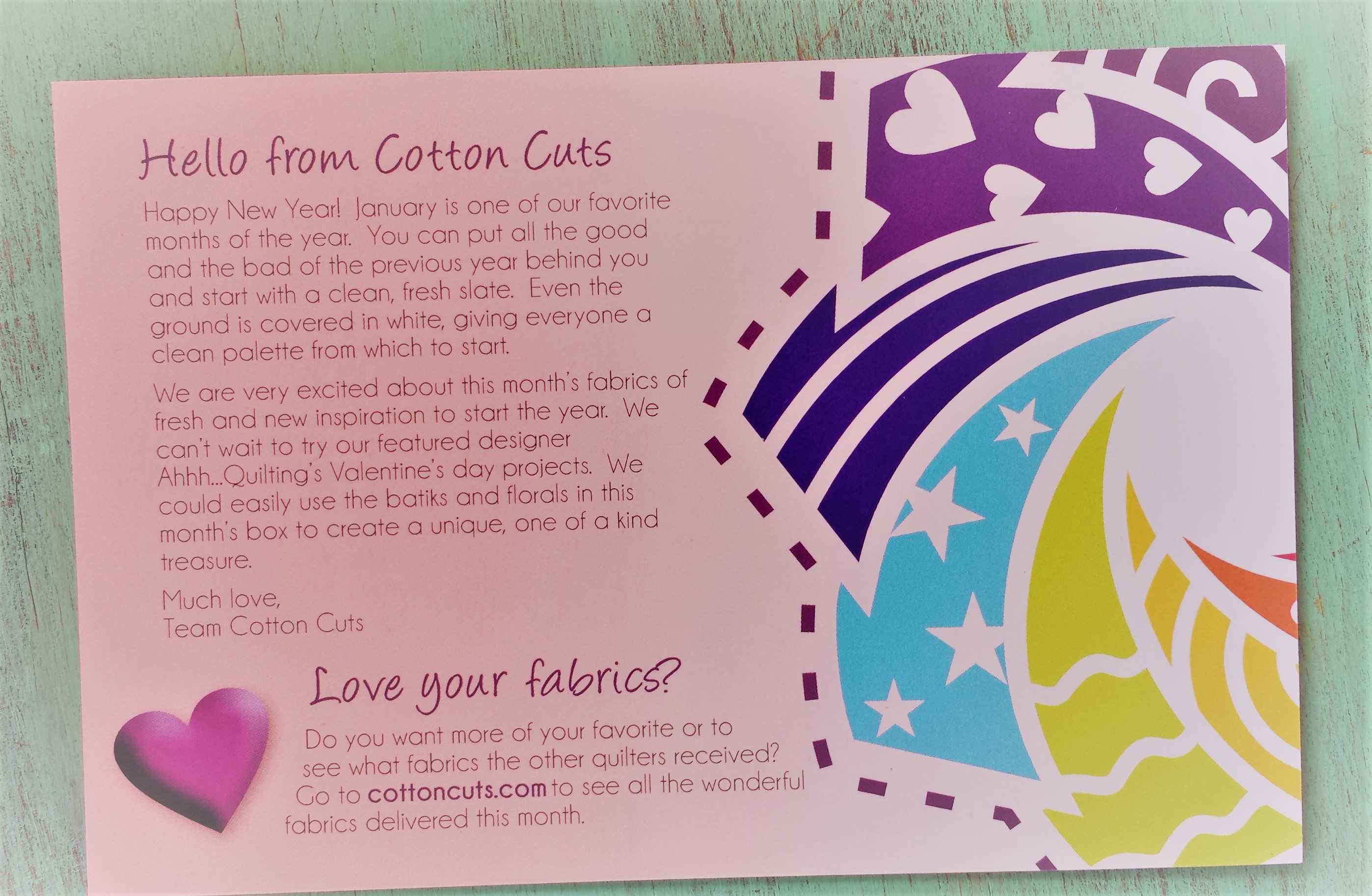 Cotton Cuts Subscription Box Review & Coupon - February 2017 - Hello ...