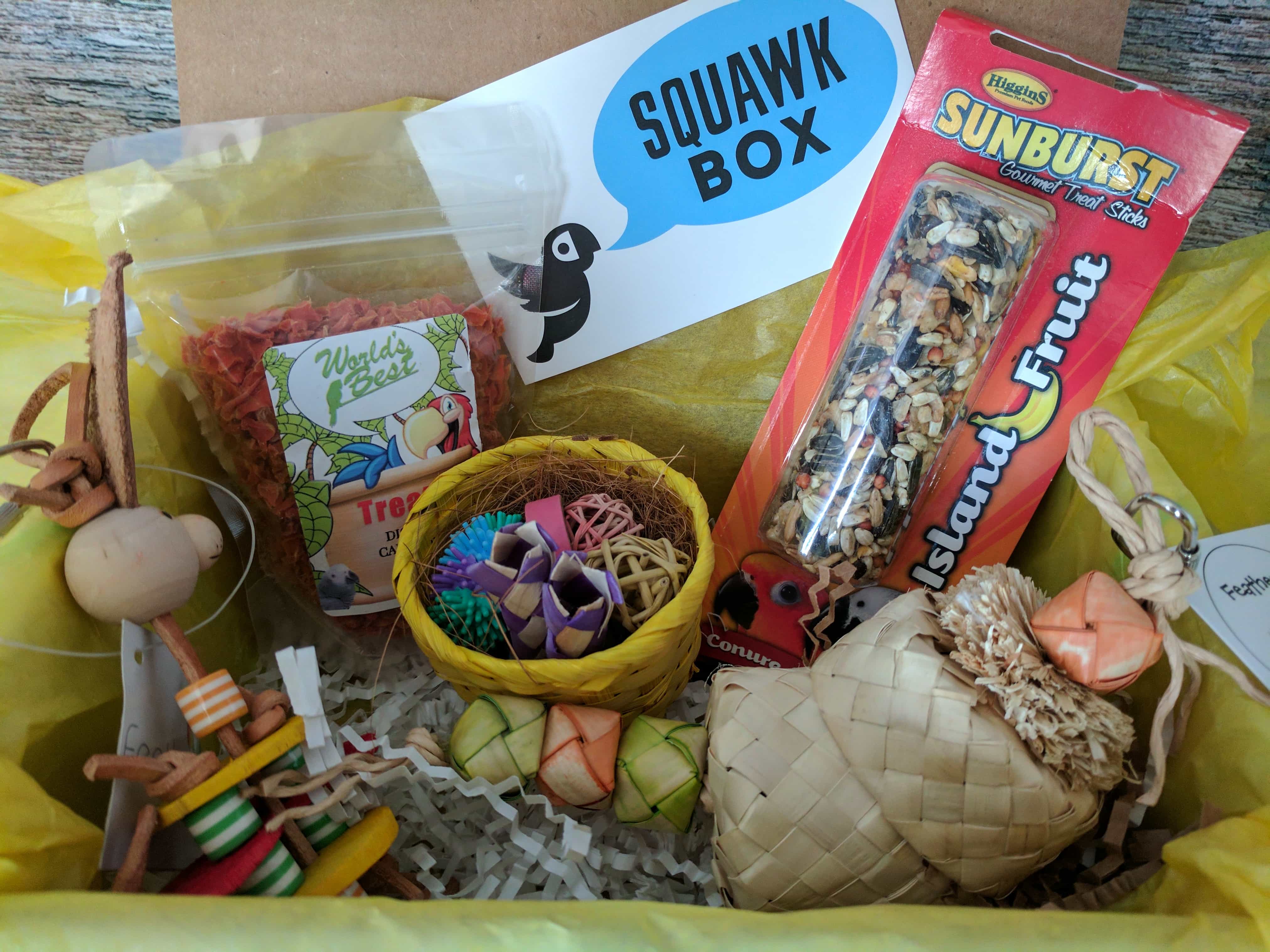 Squawk Box Subscription Box Review - April 2017 - Hello Subscription