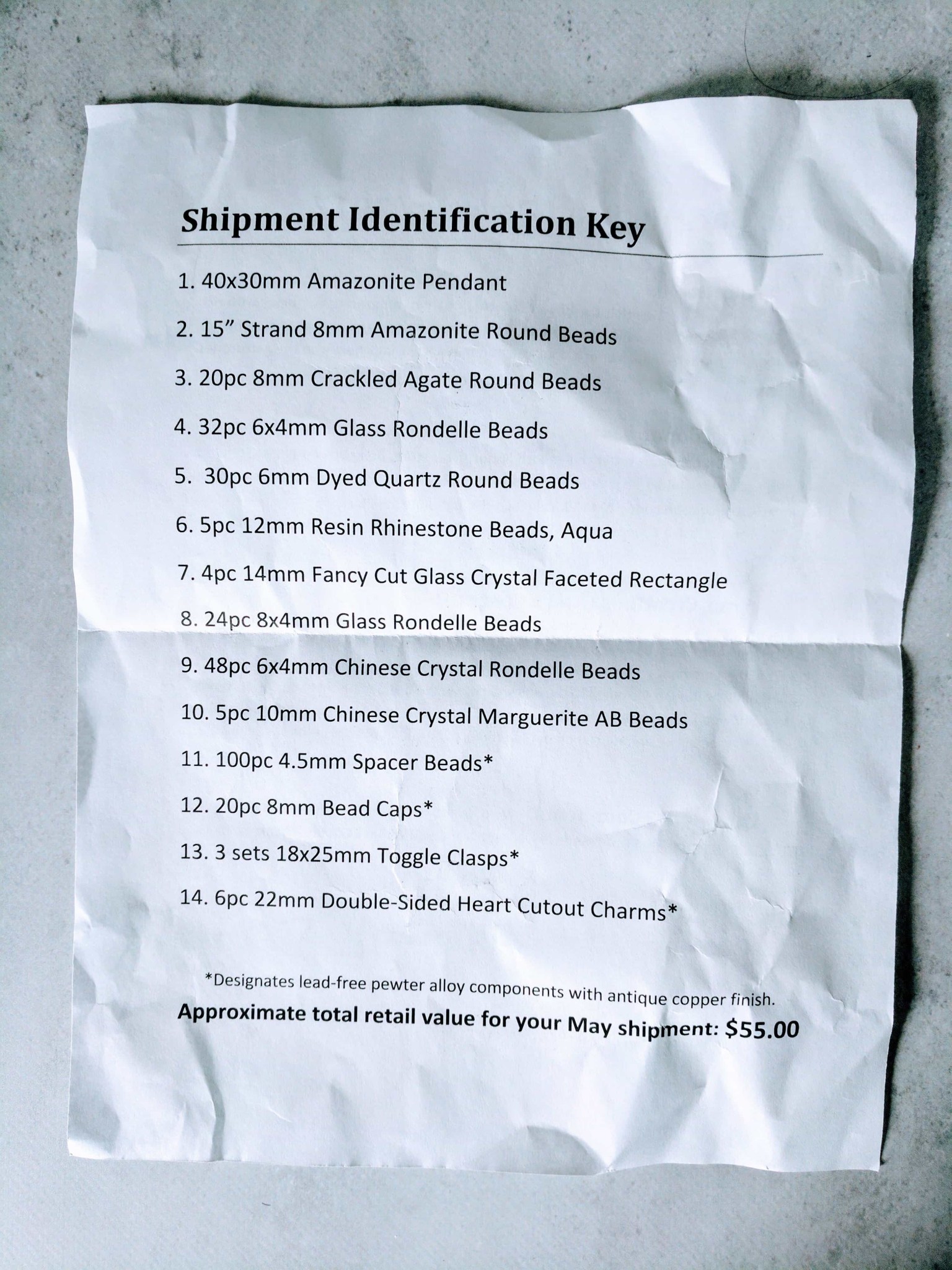 Bargain Bead Box Subscription Box Review - May 2017 - Hello Subscription