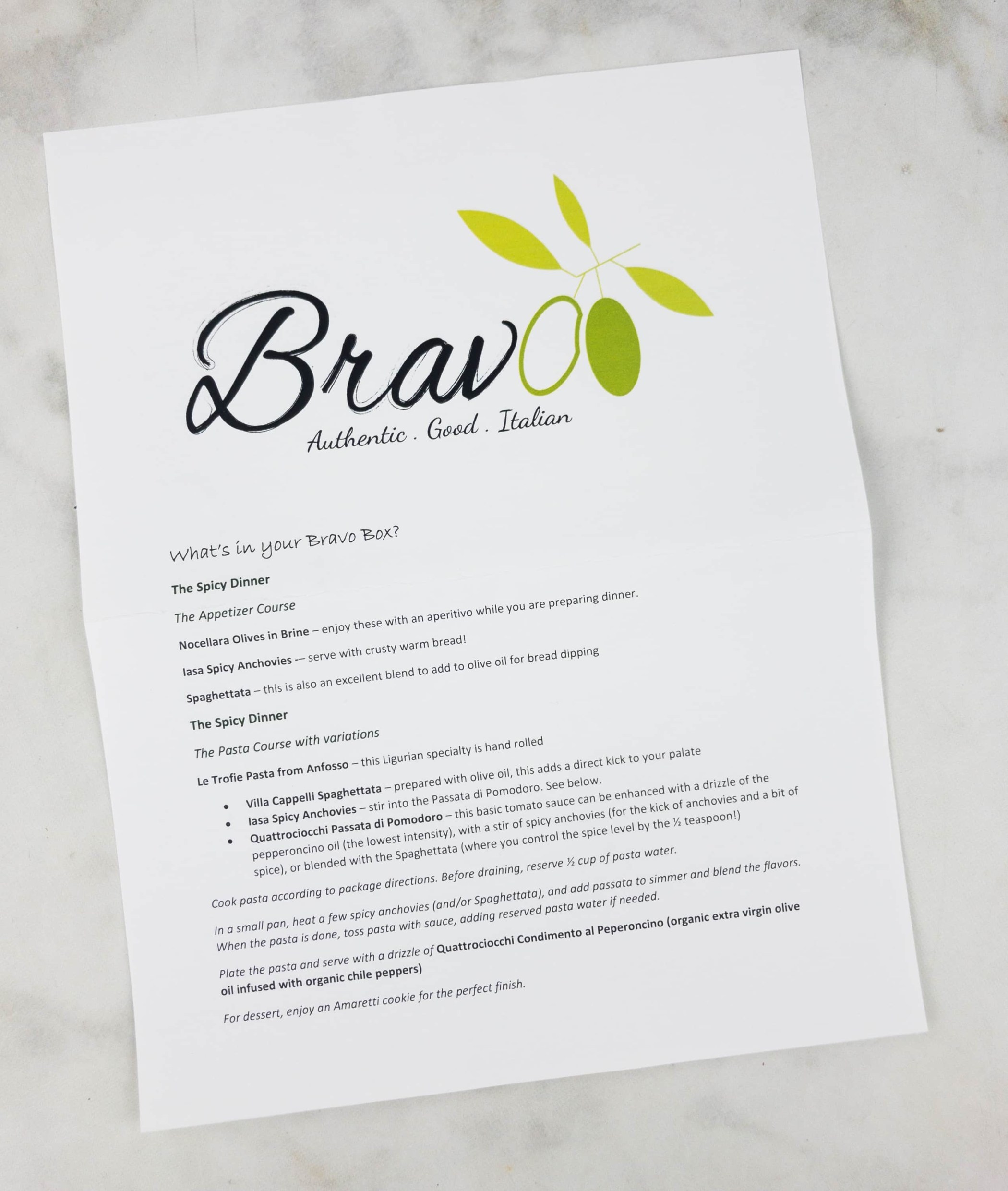 Bravo Box by Olio2go May 2017 Subscription Box Review - Hello Subscription
