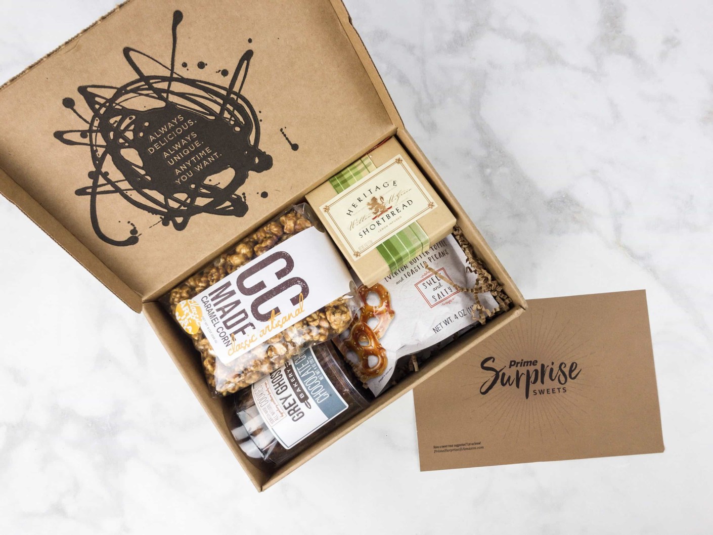 Amazon Prime Surprise Sweets Box June 2017 Review - Hello Subscription