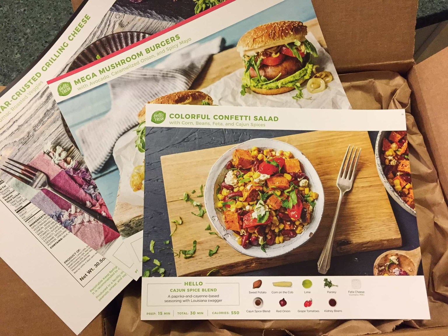 June 2017 Hello Fresh Subscription Box Review + Coupon - Vegetarian Box ...