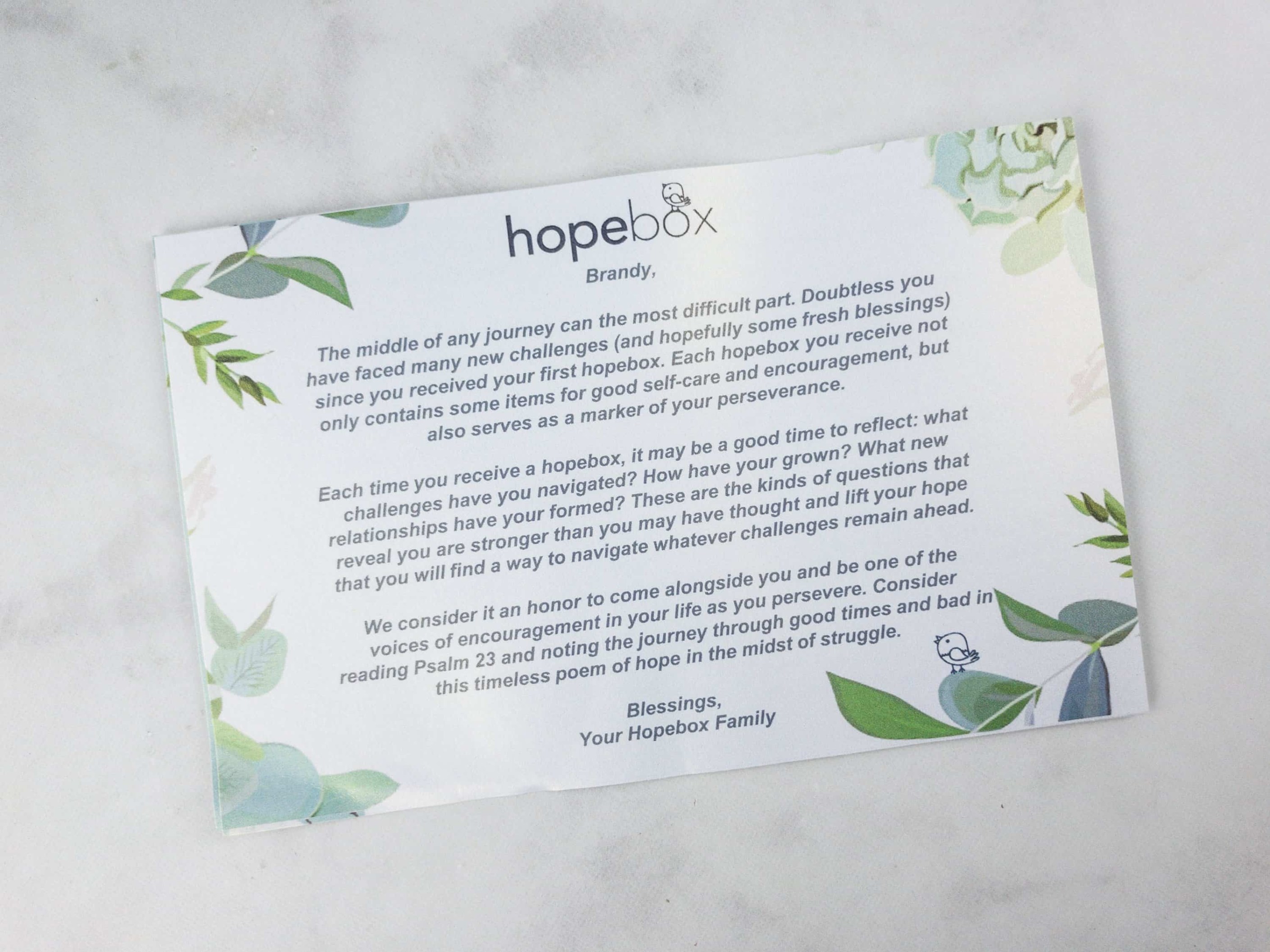 Hopebox May 2017 Subscription Box Review - Hello Subscription