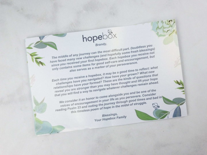 Hopebox May 2017 Subscription Box Review - Hello Subscription