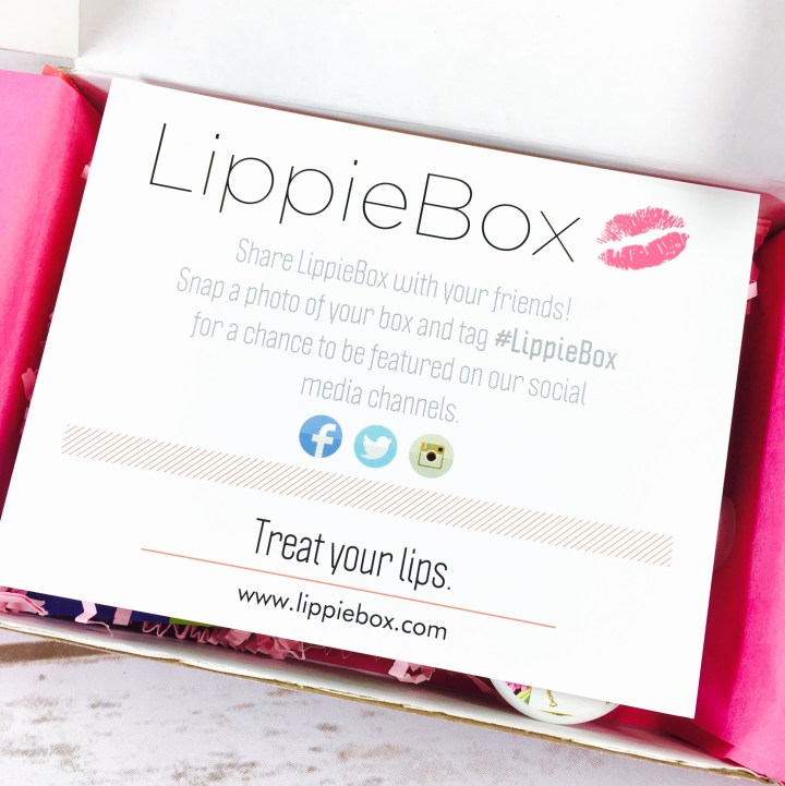 LippieBox Subscription Box Review - June 2017 - Hello Subscription