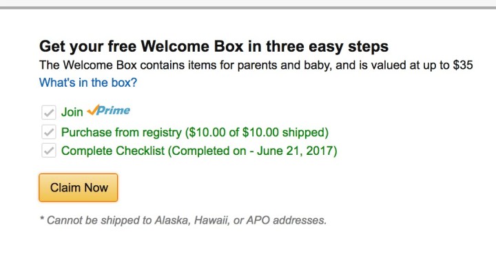 How to get the FREE Amazon Baby Welcome Box! - Hello Subscription
