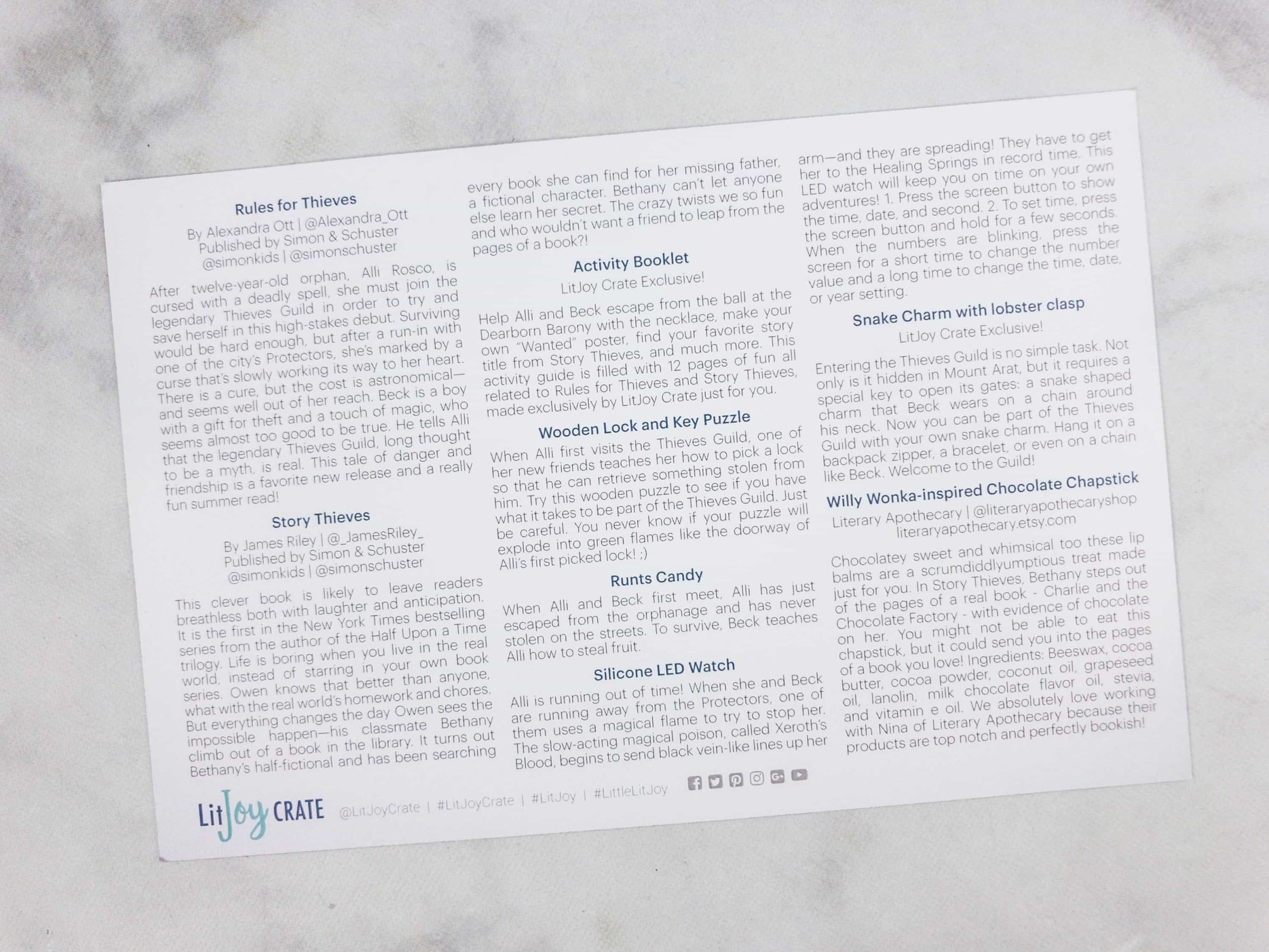 LitJoy Crate Summer 2017 Subscription Box Review + Coupon - Middle ...