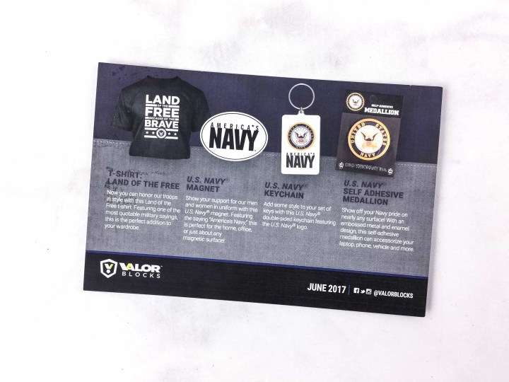 Valor Blocks June 2017 Subscription Box Review - U.S. Navy Block ...