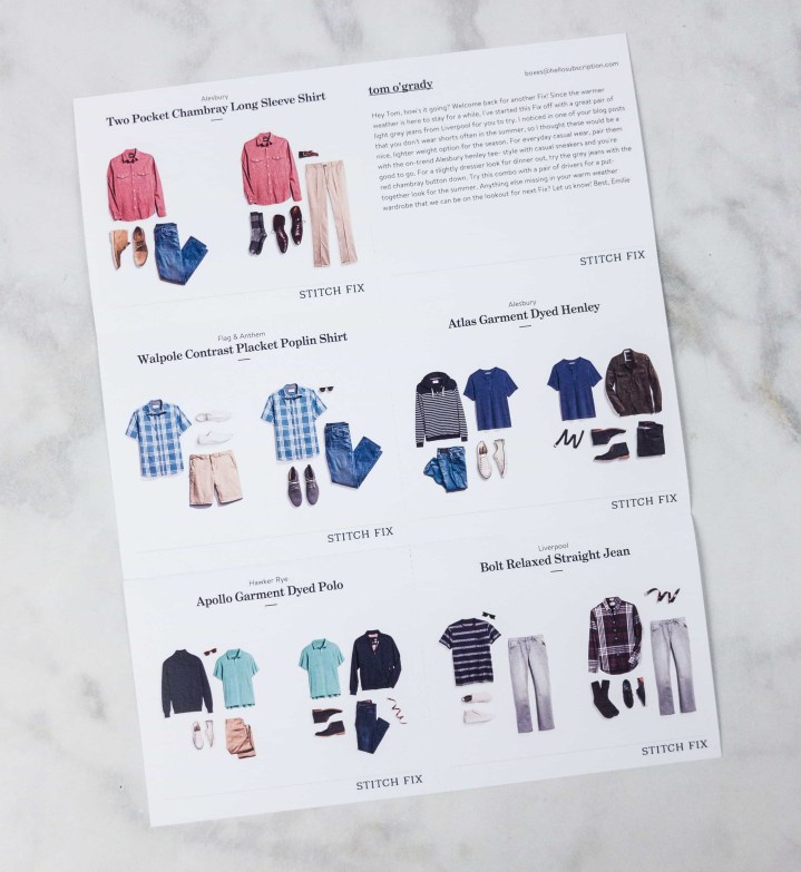 Stitch Fix Men June 2017 Review - Hello Subscription