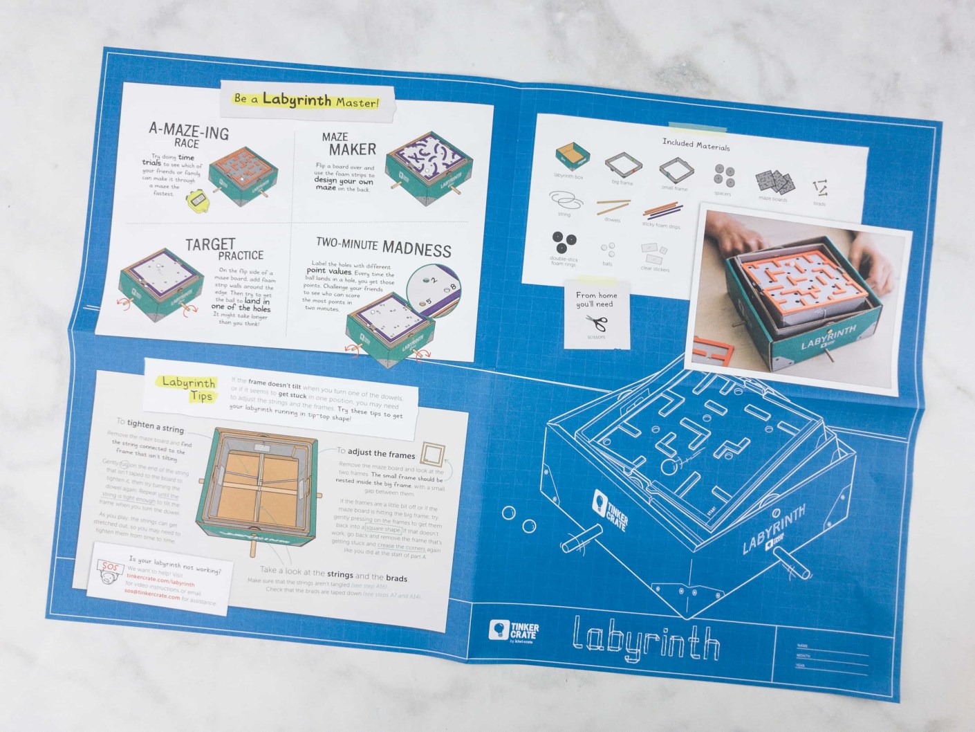 Tinker Crate Review & Coupon - LABYRINTH - Hello Subscription