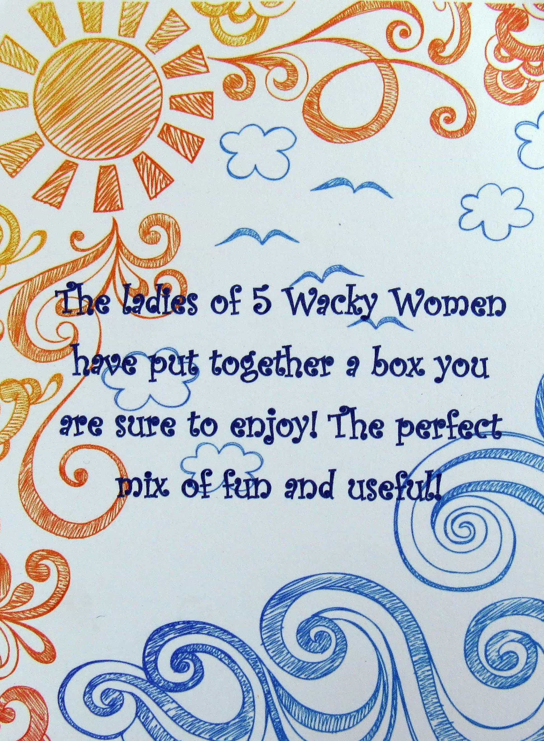 5 Wacky Women Subscription Box Review - July 2017 - Hello Subscription