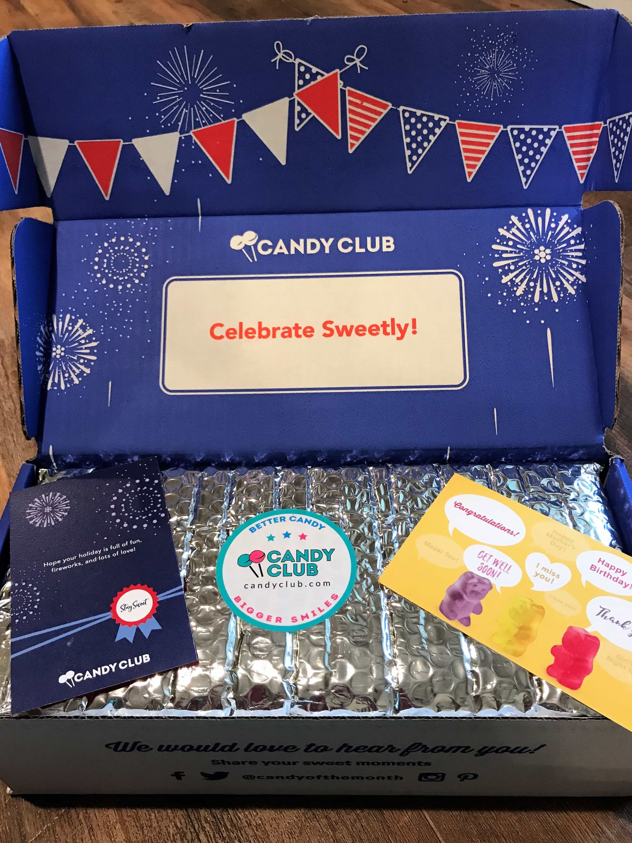 Candy Club Subscription Box Review + 50% off Coupon - July 2017 - Hello ...