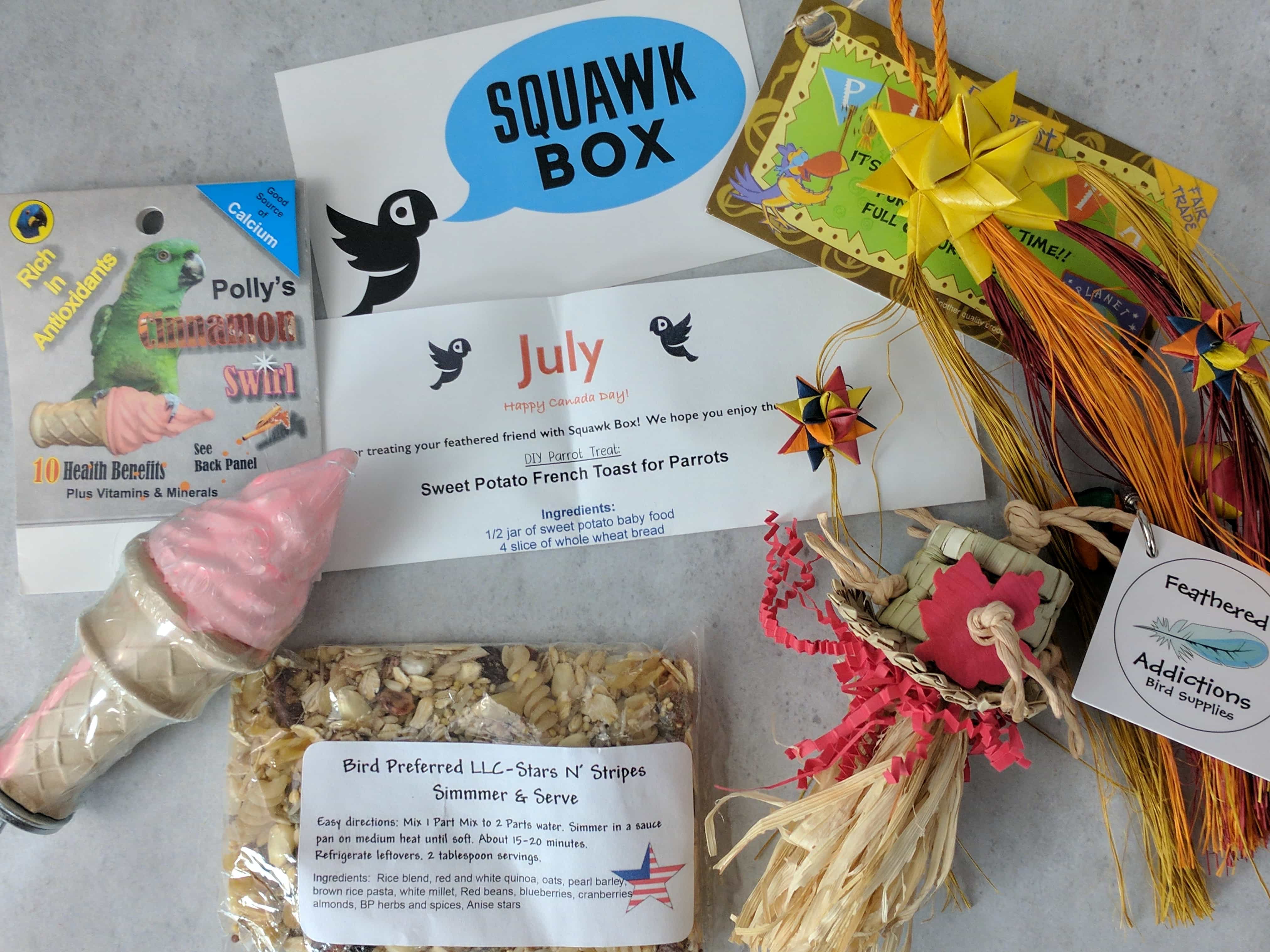 Squawk Box Subscription Box Review - July 2017 - Hello Subscription