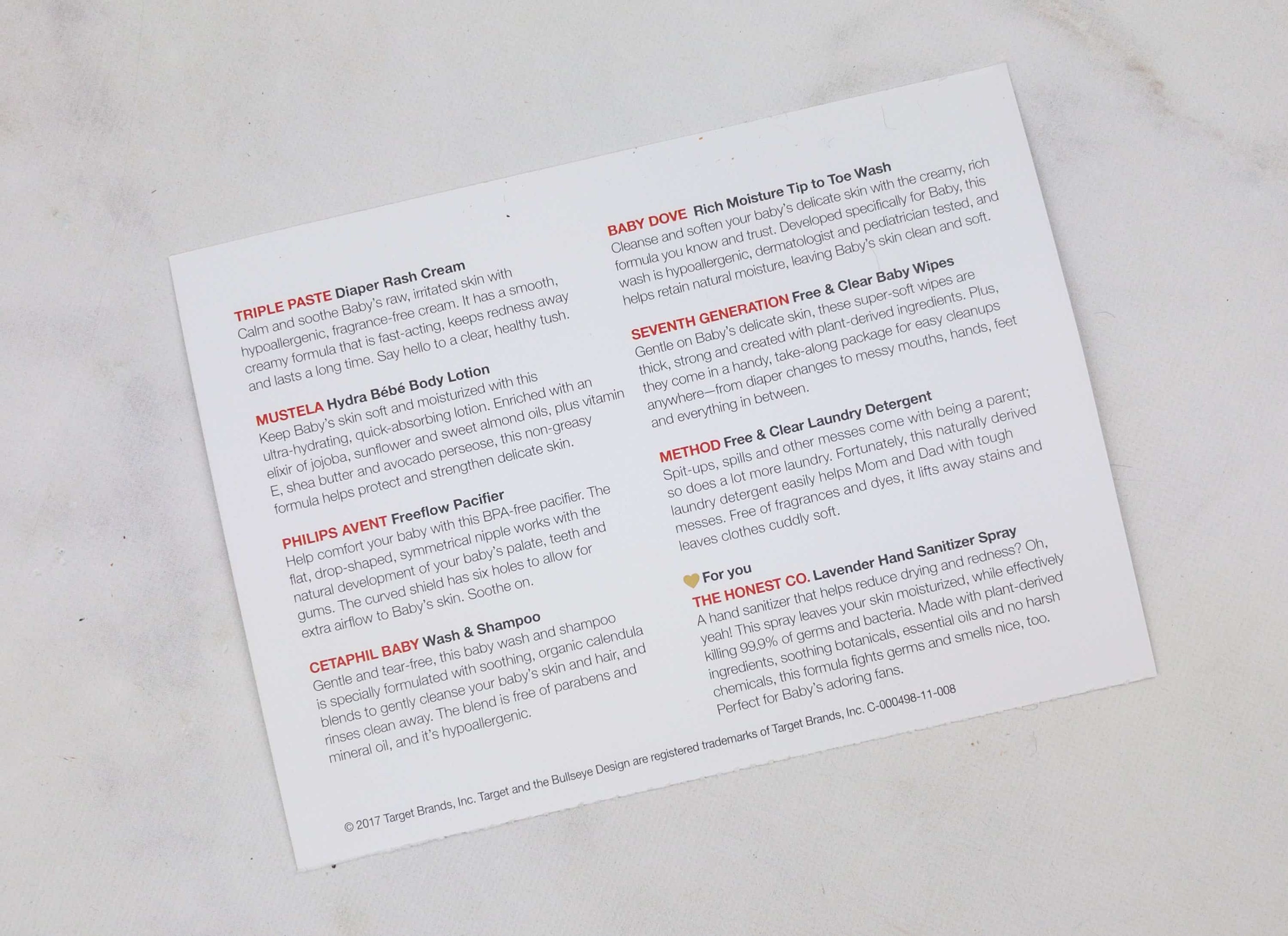 Target Baby Box Review - July 2017 - Hello Subscription