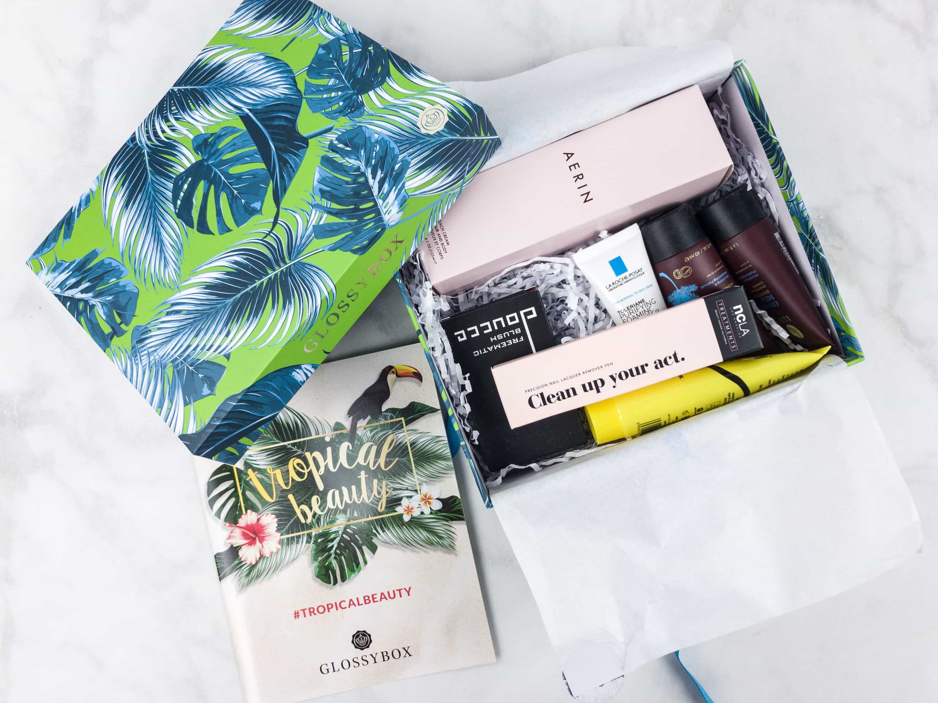 July 2017 GLOSSYBOX Subscription Box Review + Coupons! - Hello Subscription