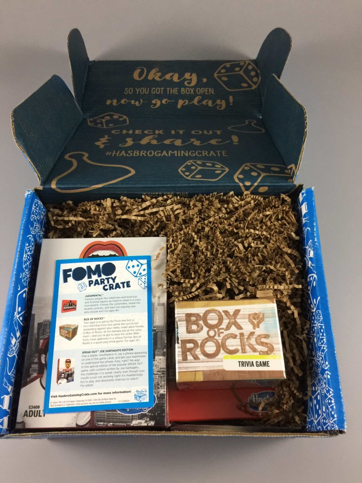 Hasbro Gaming Crate 2017 Subscription Box Review - Party Crate - Hello ...
