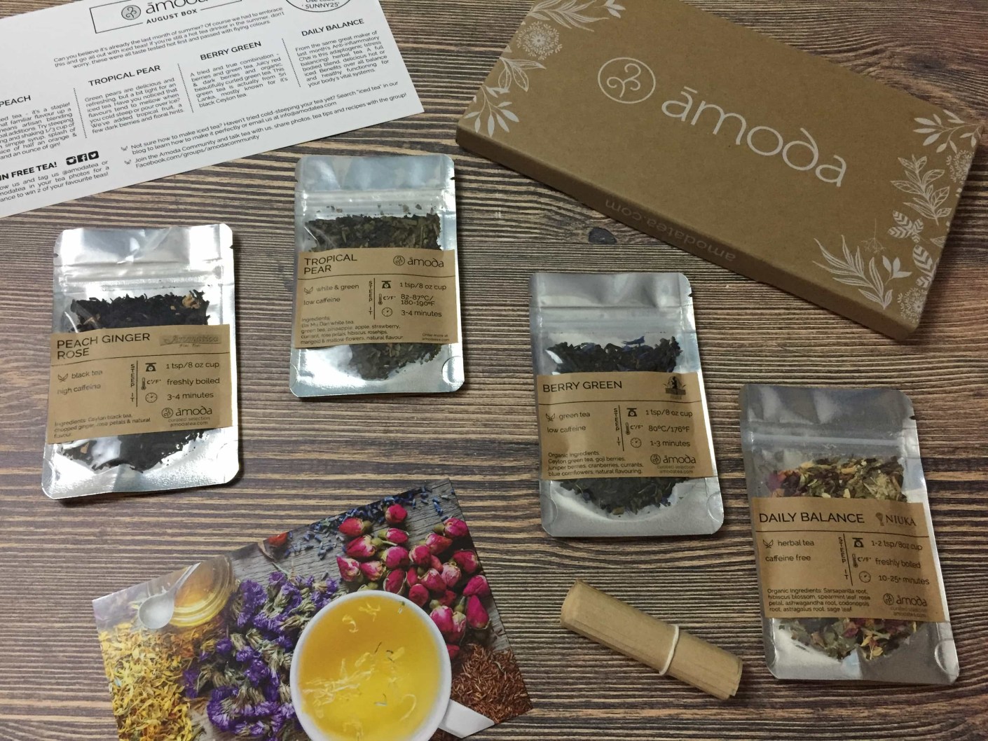 Amoda Tea August 2017 Subscription Box Review + Coupon! - Hello ...