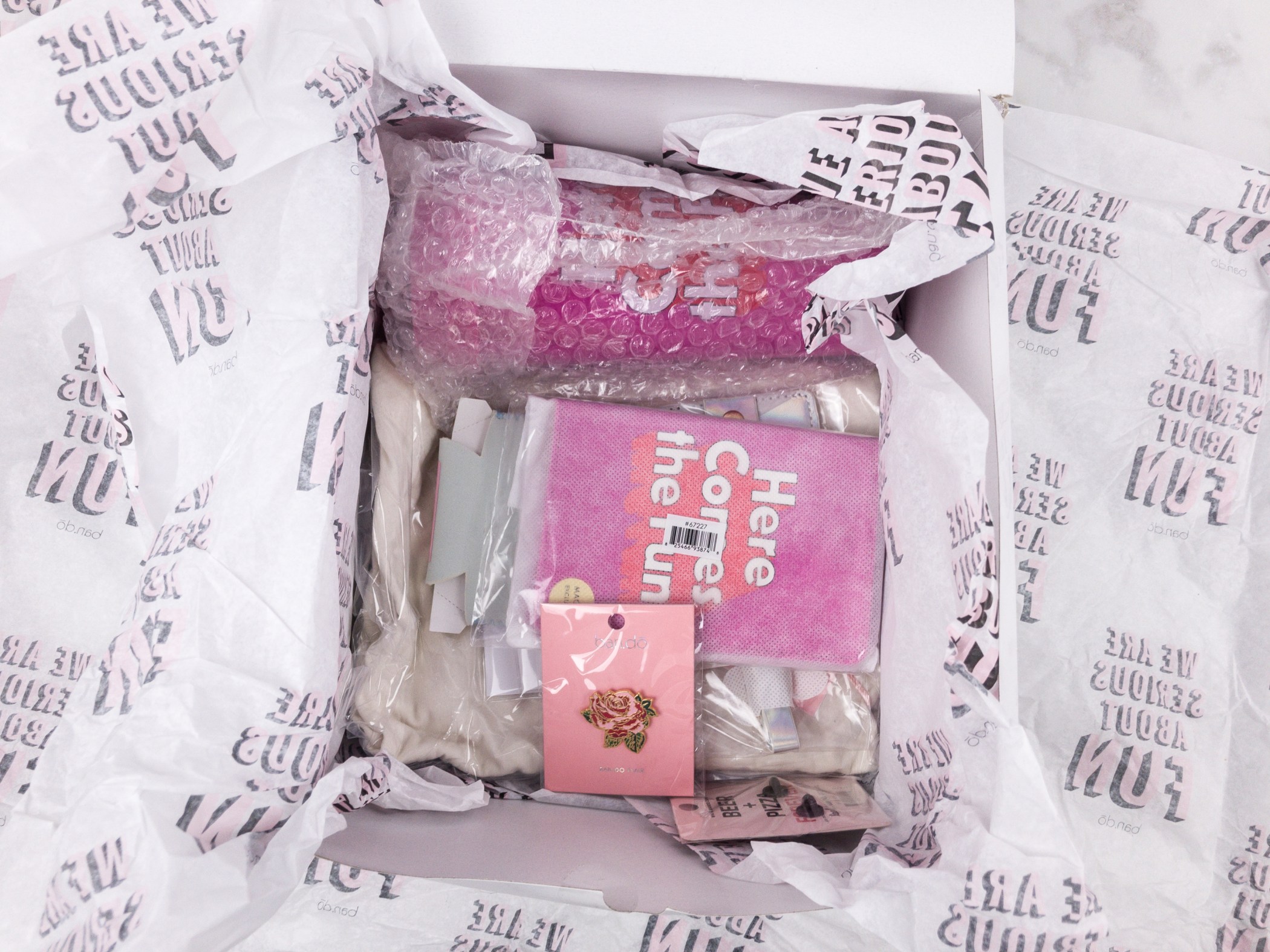 Bando Goody Goodie Mystery Box Review - September 2017 - Hello Subscription