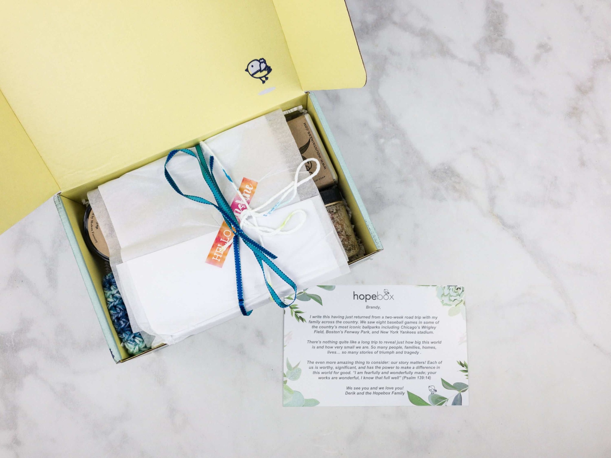 Hopebox July 2017 Subscription Box Review - Hello Subscription