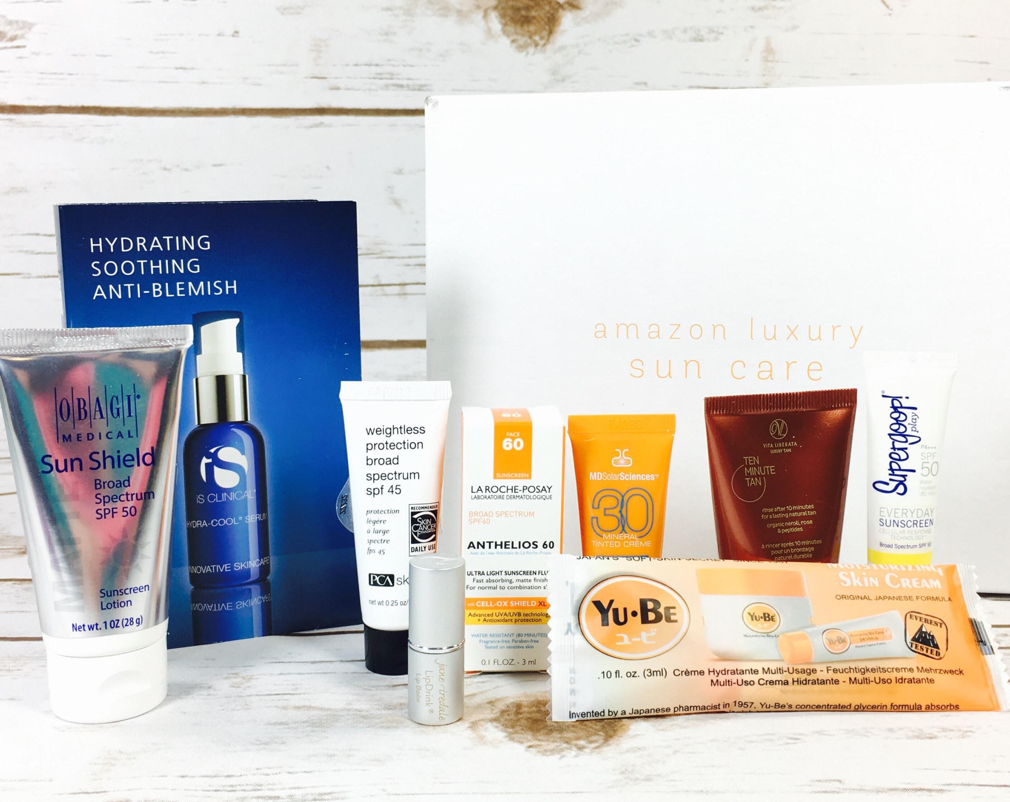 Amazon Luxury Sun Care Sample Box Review August 2017 - Hello Subscription
