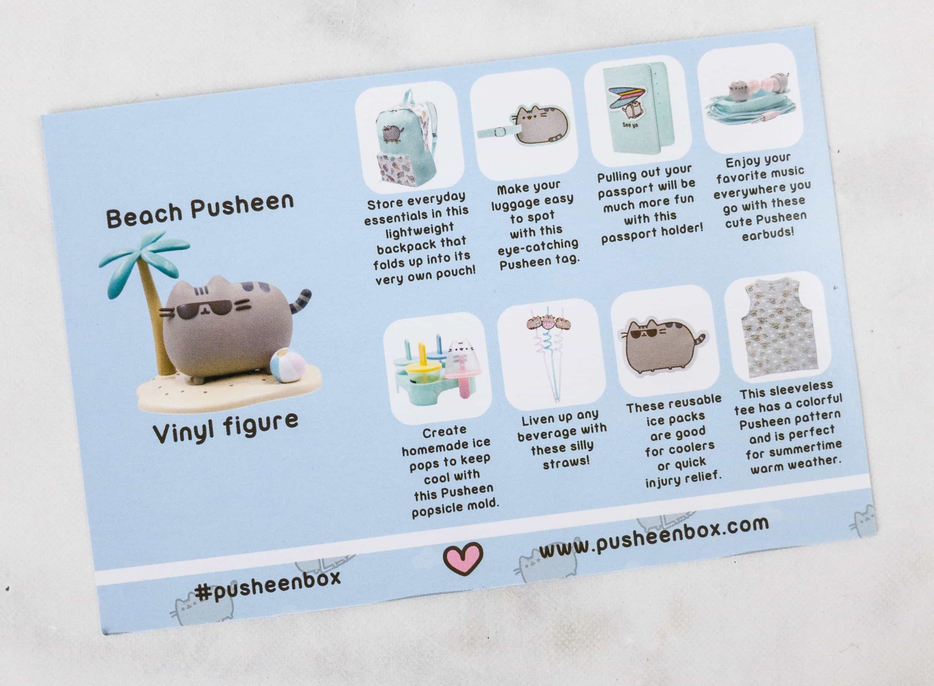 Pusheen Box Summer 2017 Subscription Box Review - Hello Subscription