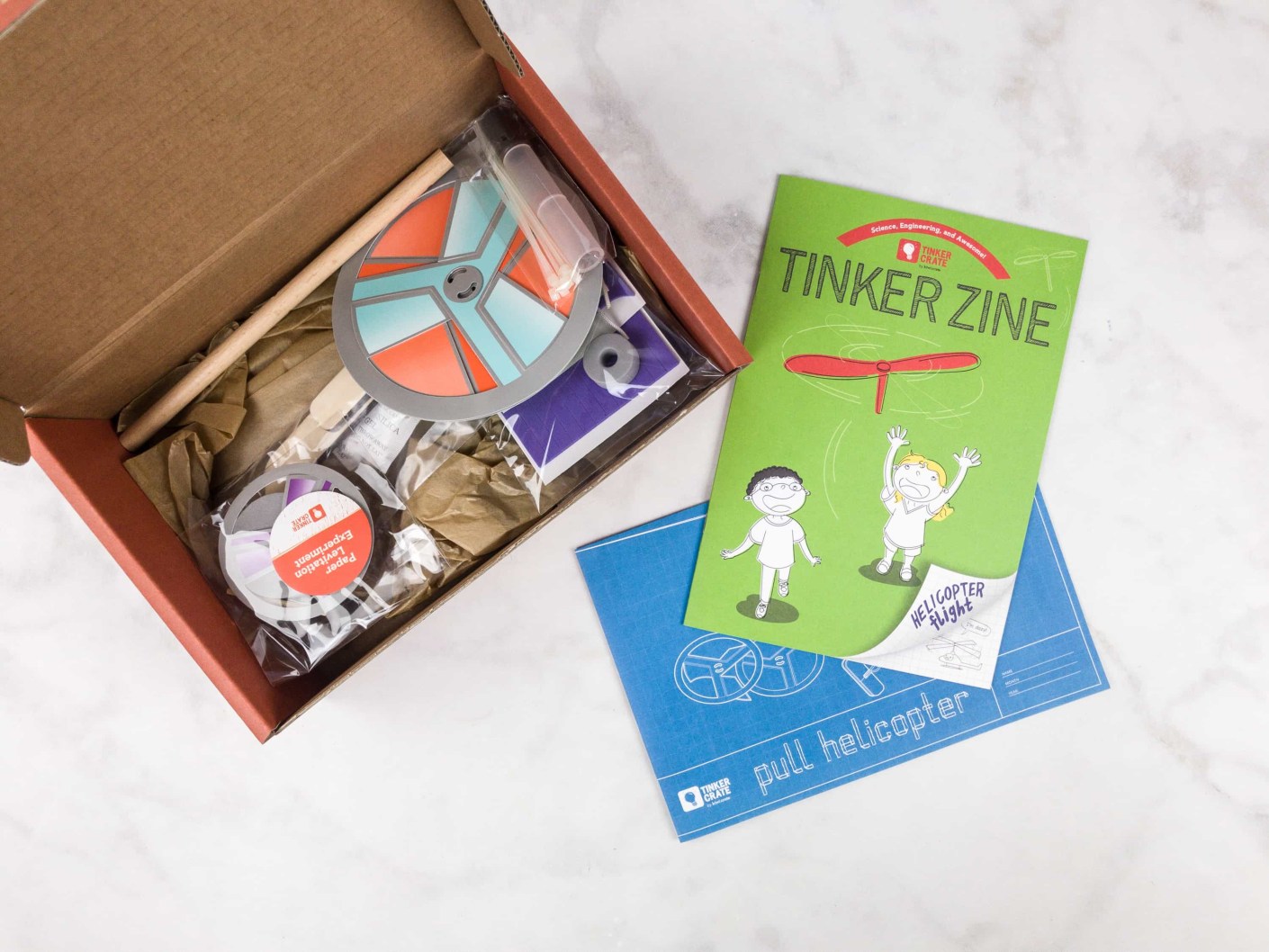 Tinker Crate Review & Coupon - HELICOPTER FLIGHT! - Hello Subscription